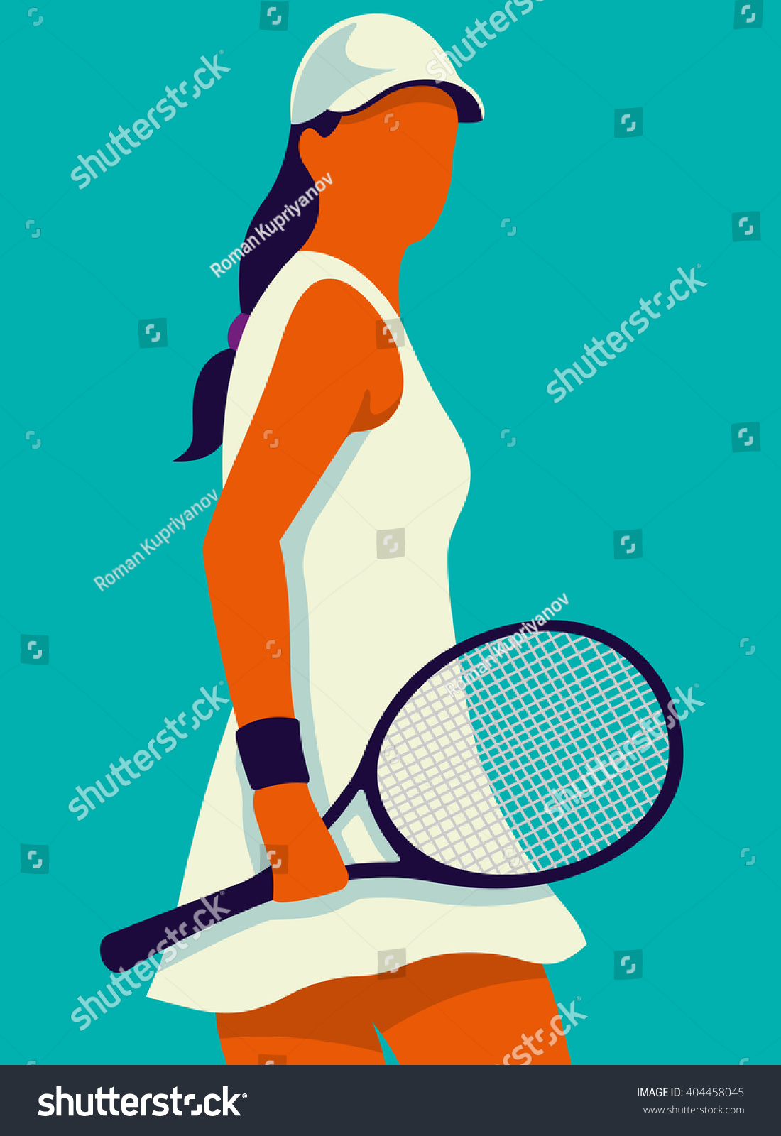 4,050 Female tennis player Stock Vectors, Images & Vector Art ...