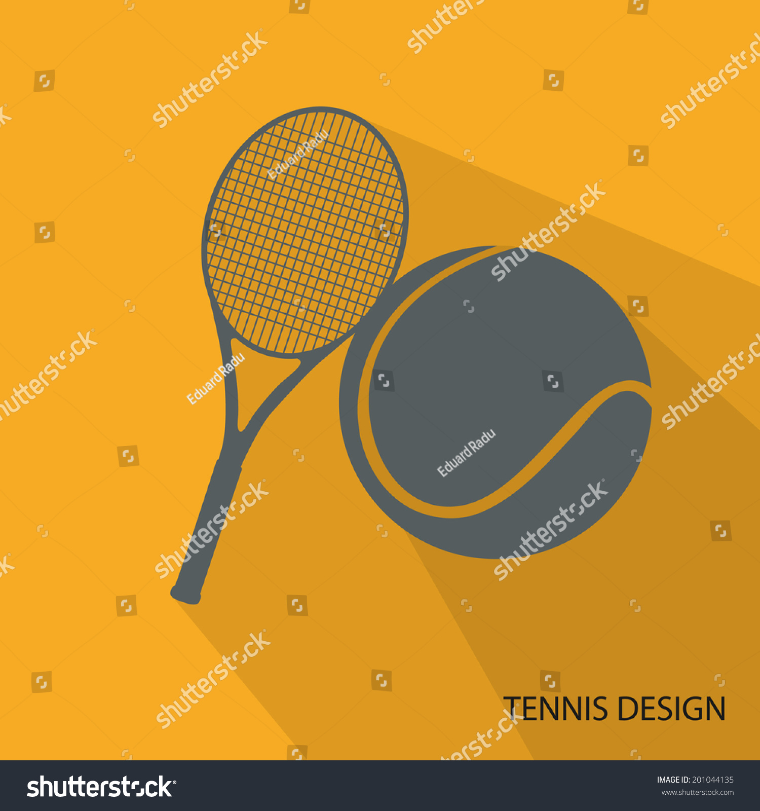 Tennis Design: vector de stock (libre de regalías) 201044135 | Shutterstock