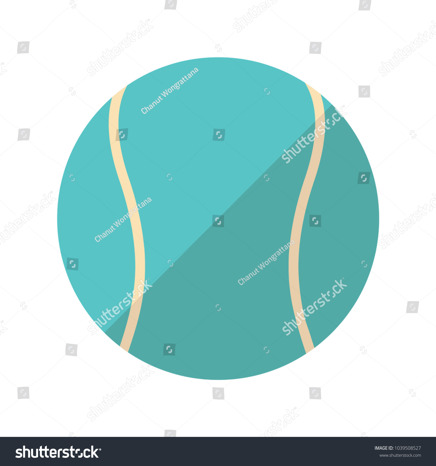 Tennis Flat Vector Illustration Stock Vector (Royalty Free) 1039508527