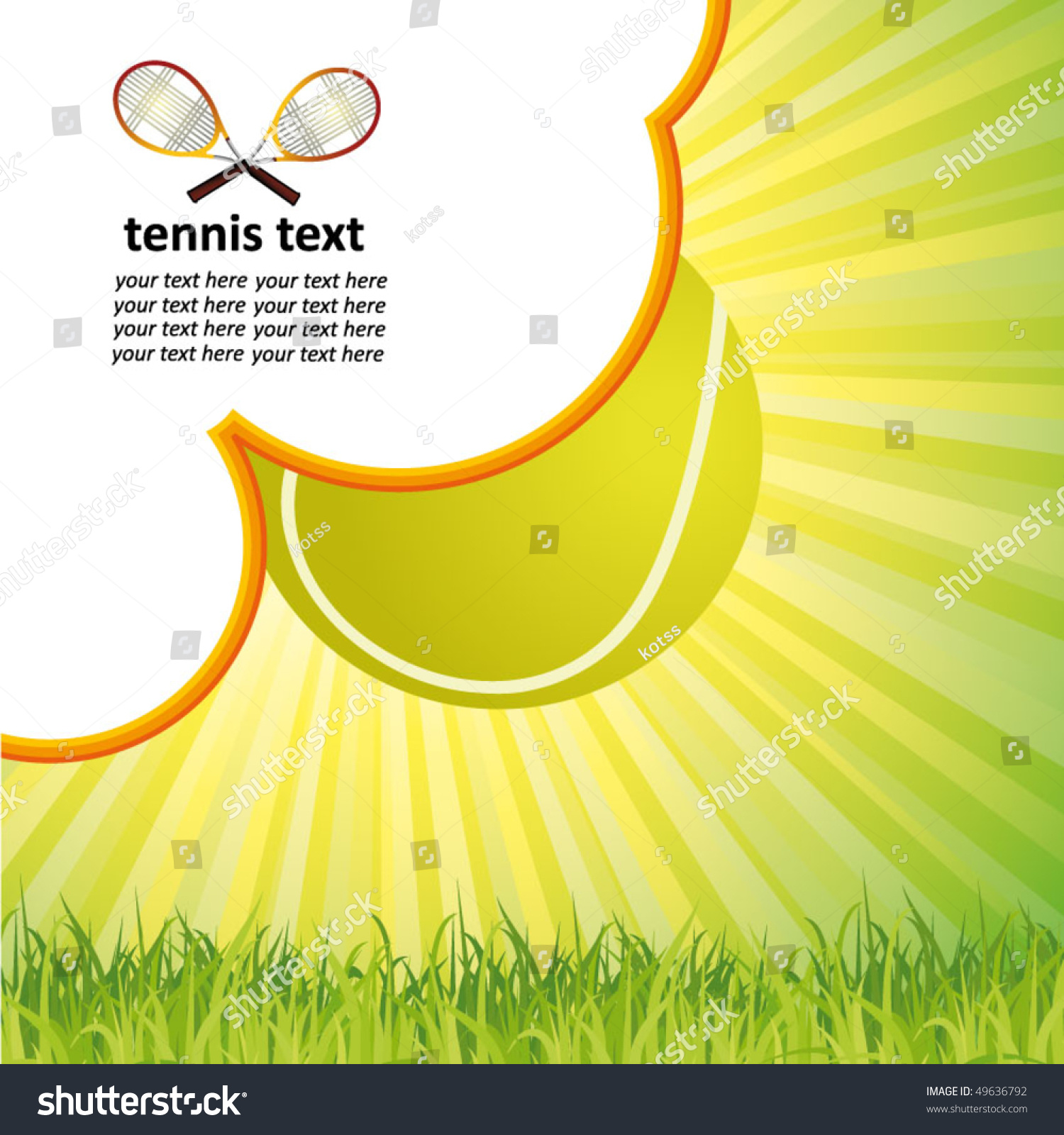 Tennis Poster Stock Vector (Royalty Free) 49636792 | Shutterstock