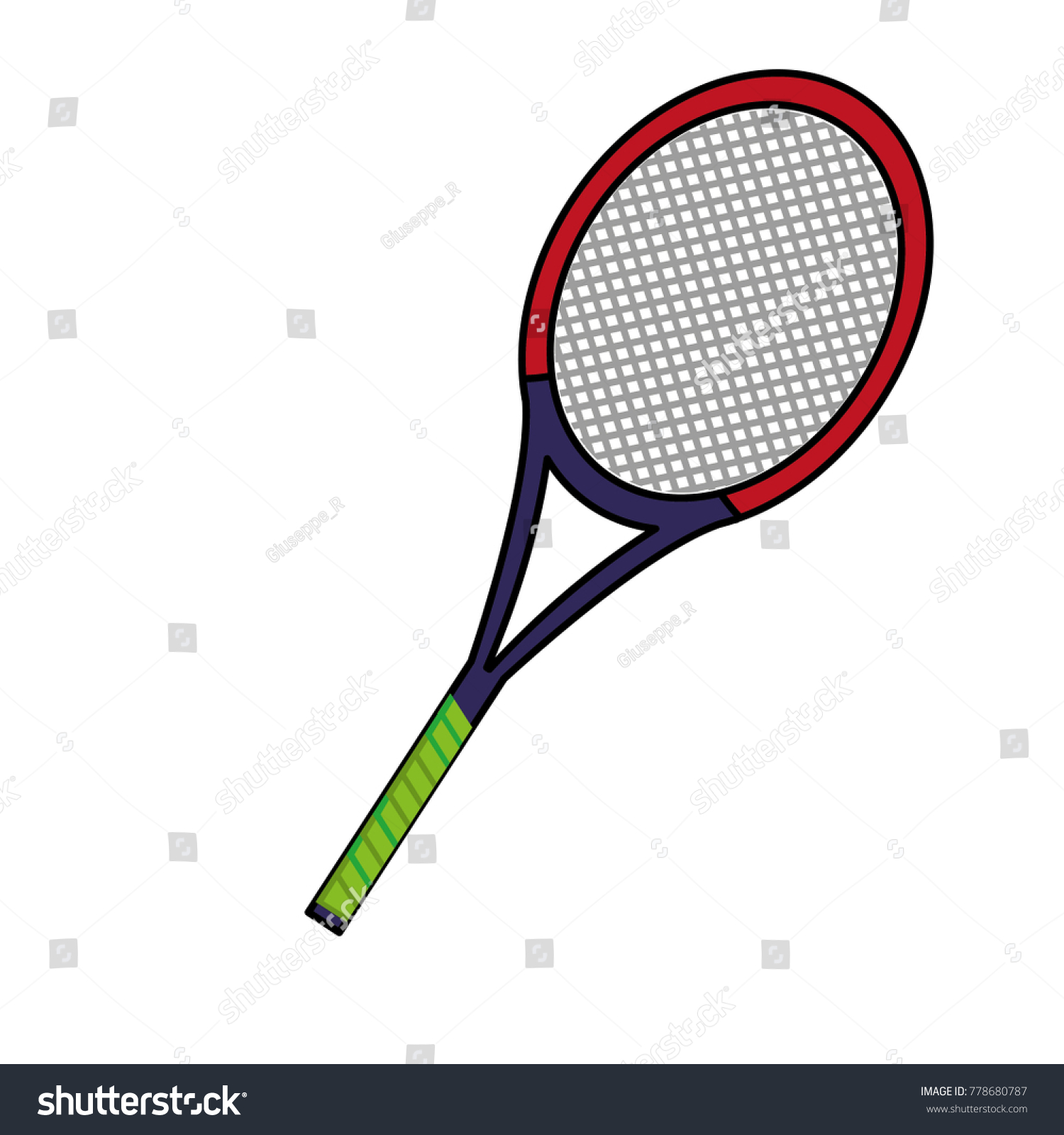 Tennis Racket Design Stock Vector (Royalty Free) 778680787 | Shutterstock