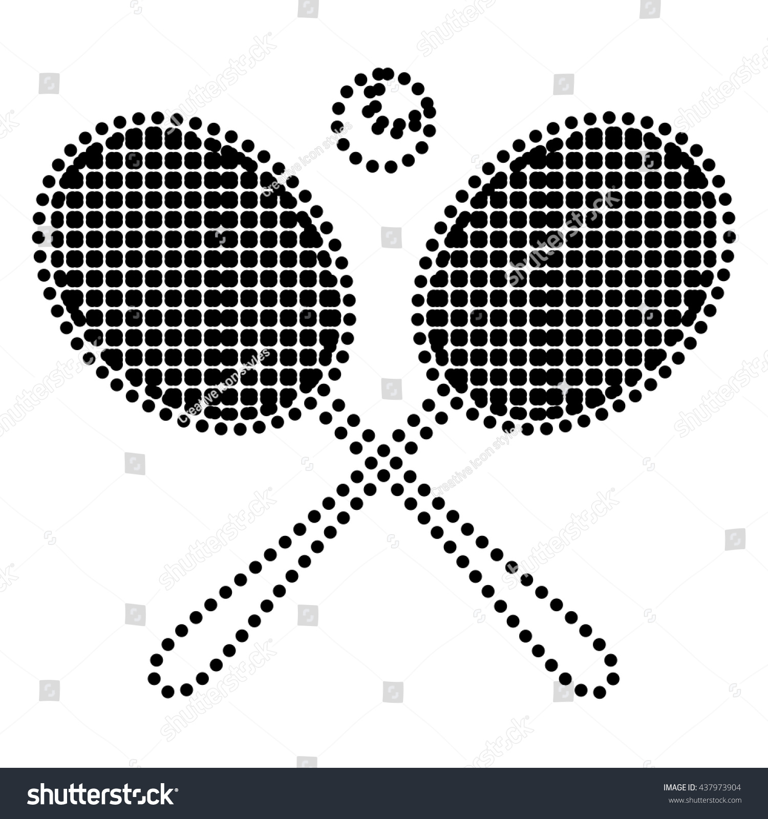 Tennis Racket Sign Stock Vector (Royalty Free) 437973904 | Shutterstock