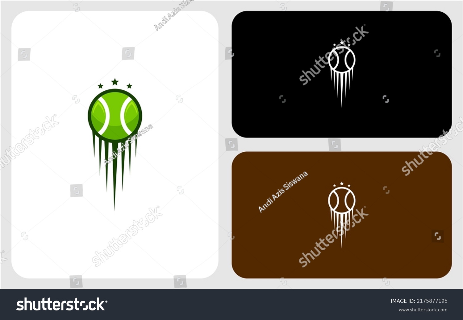 Tennis Vector Logo Design Template Stock Vector (Royalty Free ...
