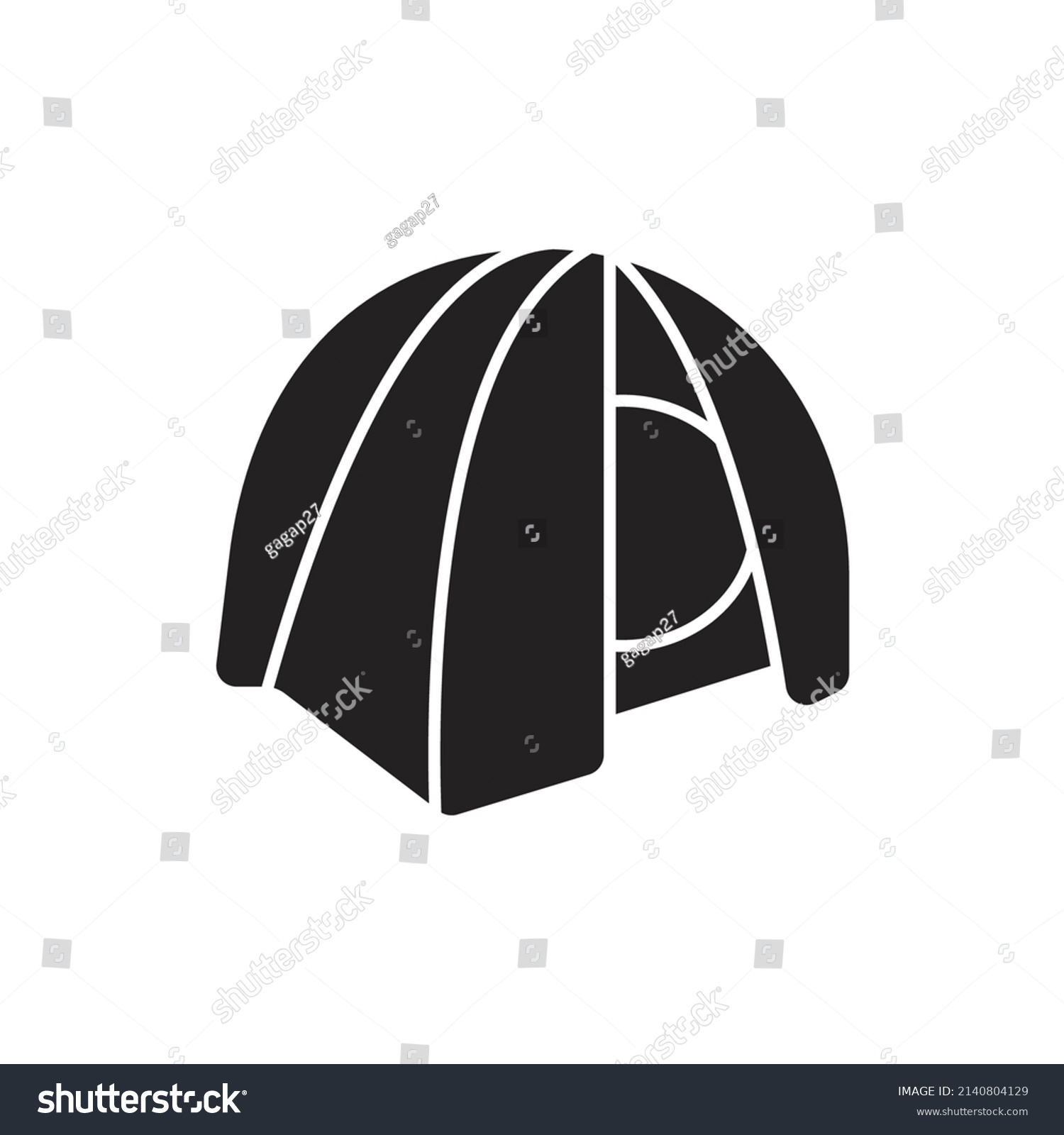 Tent Icons Symbol Vector Elements Infographic Stock Vector (Royalty ...