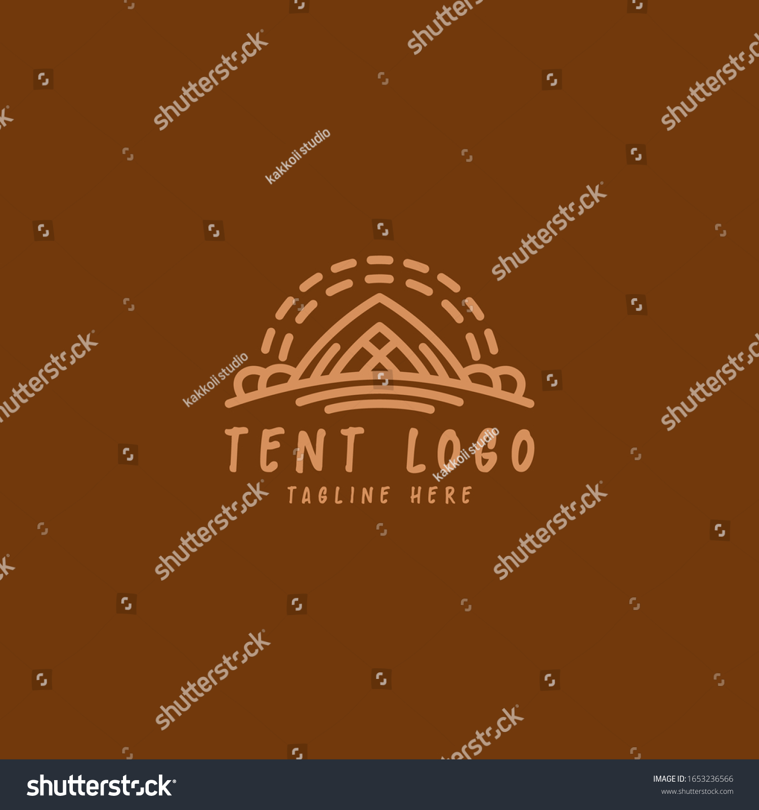 Tent Logo Design Vector Template Stock Vector (Royalty Free) 1653236566 ...