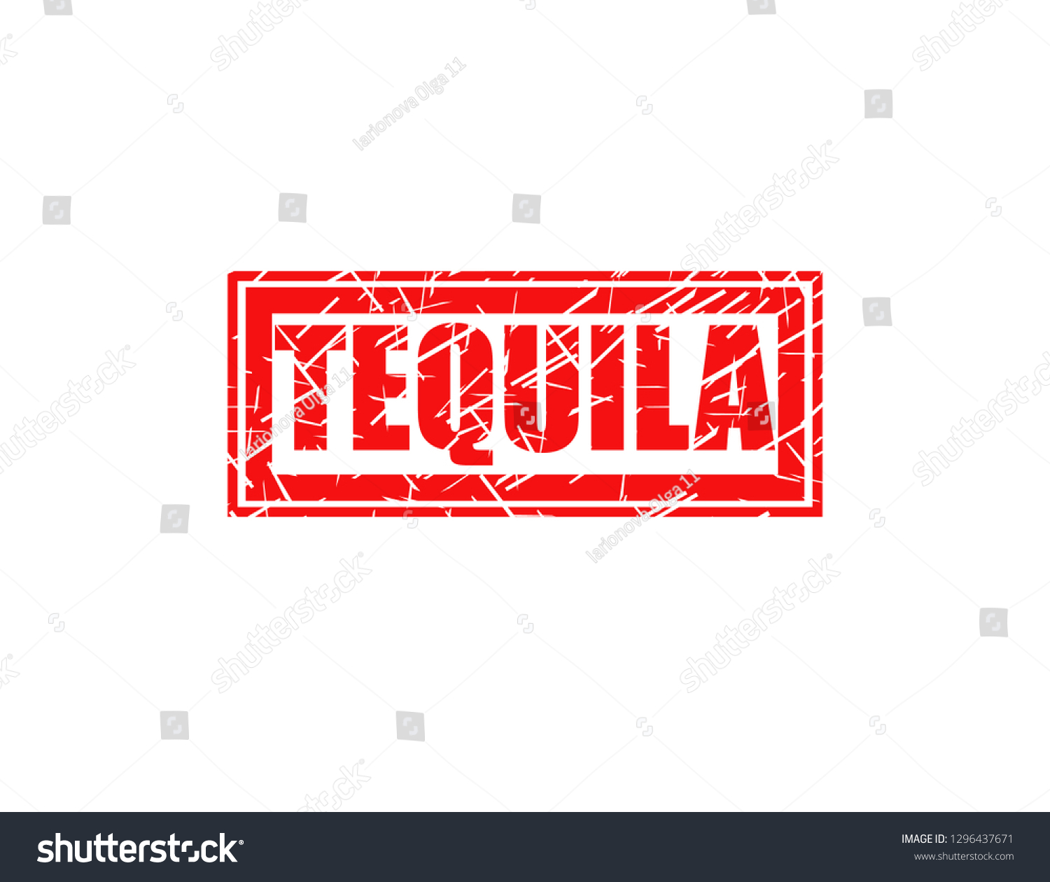 Tequila Red Stamp Stock Vector (Royalty Free) 1296437671 | Shutterstock