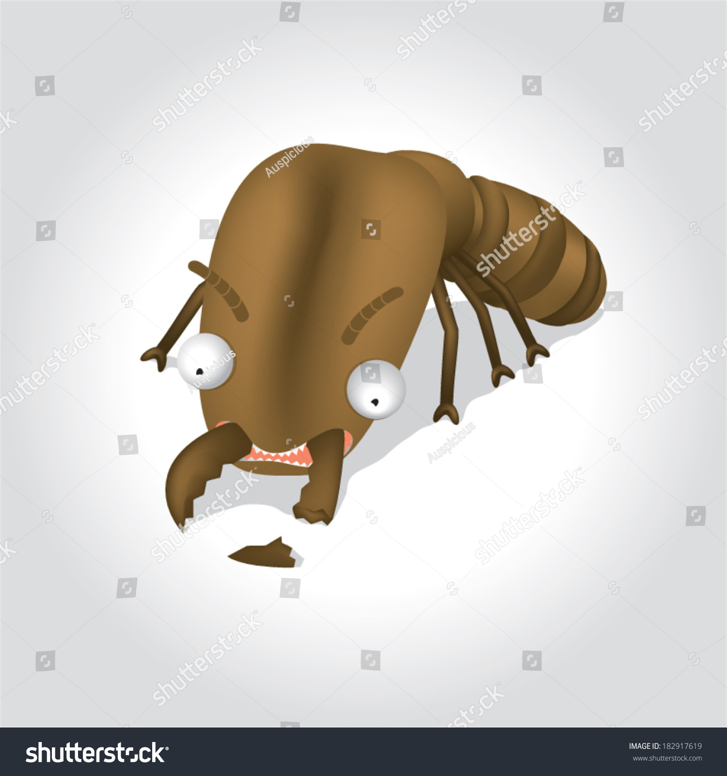 Termite Cartoon Character Broken Teeth Stock Vector (Royalty Free ...