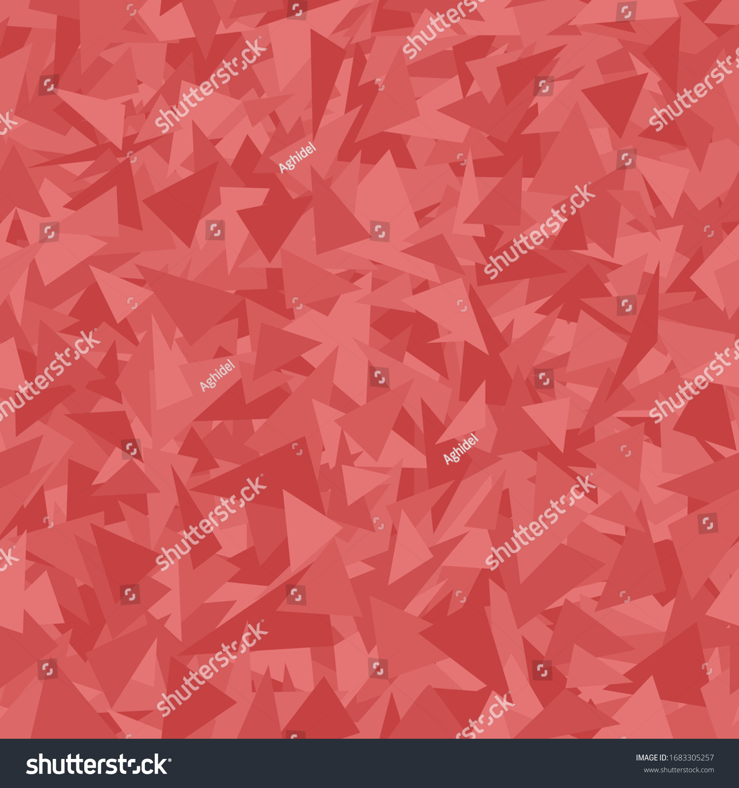 Terracotta Triangles Simple Geometric Shapes Vector Stock Vector ...