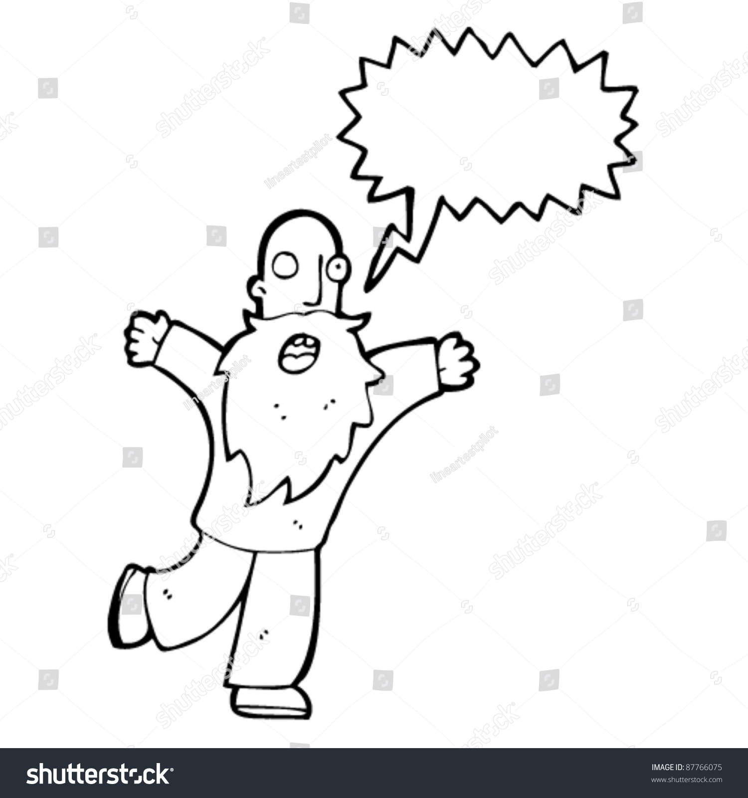 Terrified Old Man Running Away Cartoon: vetor stock (livre de direitos ... Terrified Old Man Running Away Cartoon: vetor stock (livre de direitos ...