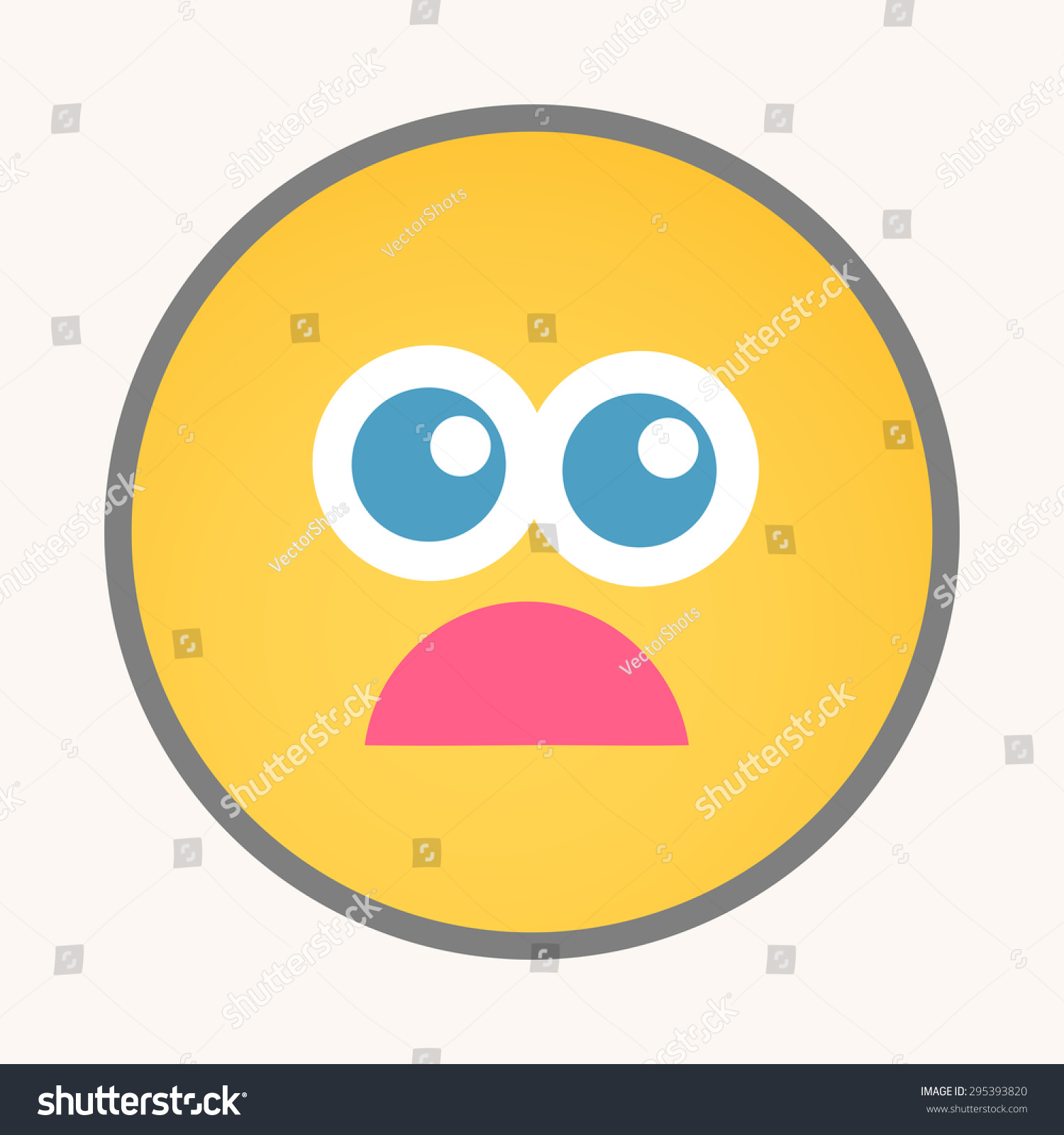 Terrify Cartoon Smiley Vector Face Stock Vector (Royalty Free ...