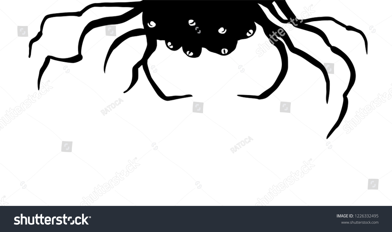 Terror Monster Draw Stock Vector (Royalty Free) 1226332495 | Shutterstock