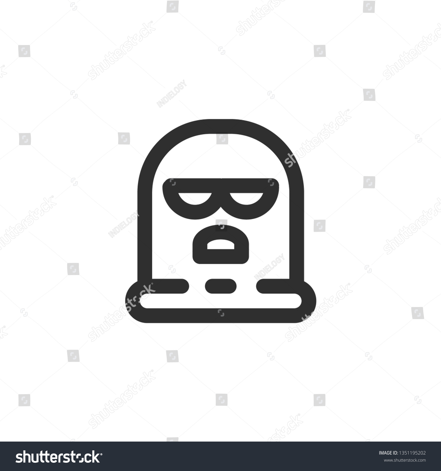 Terrorist Icon Terrorist Logo Stock Vector (Royalty Free) 1351195202