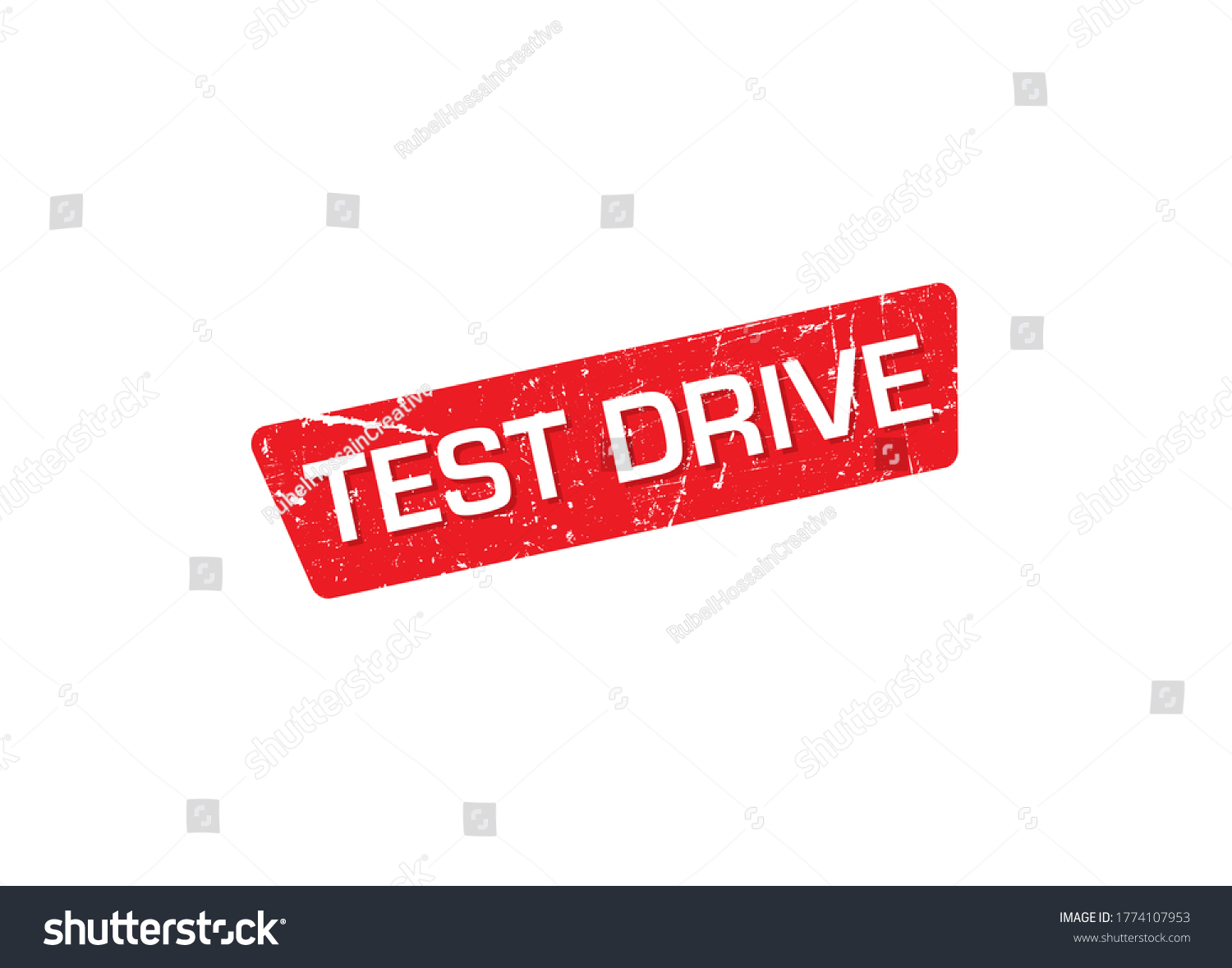 Test Drive Stamp Sign Design Vector Stock Vector (Royalty Free ...