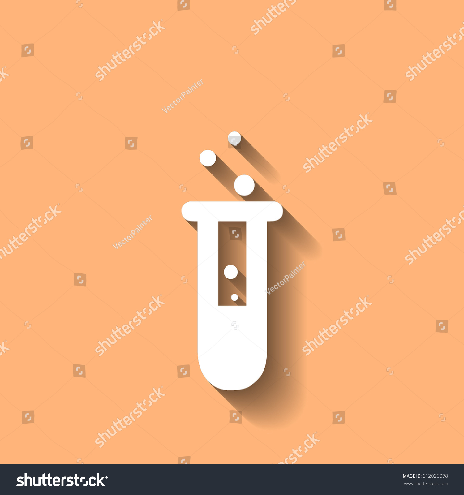 Testtube Vector Illustration Stock Vector (Royalty Free) 612026078 ...