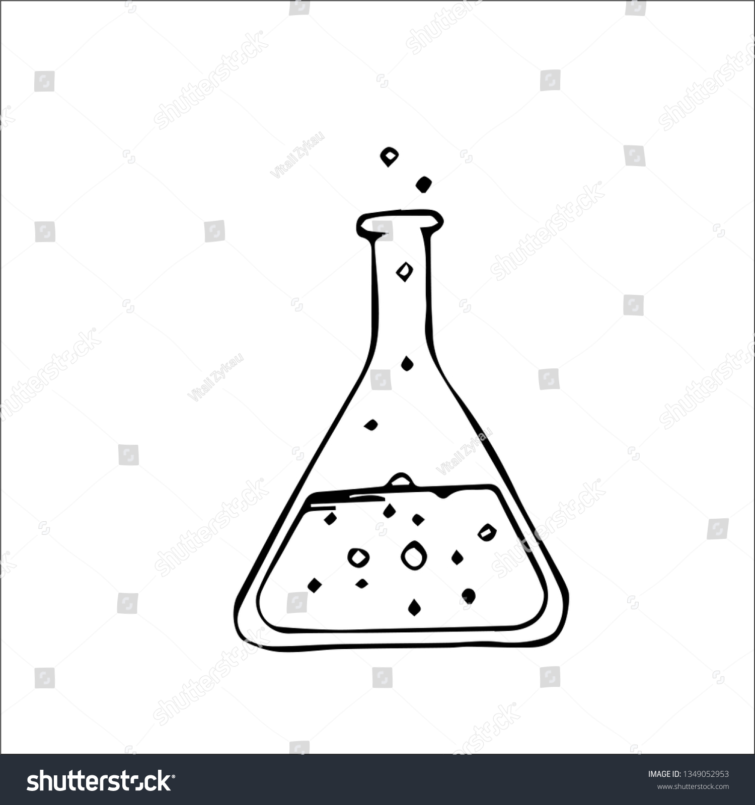 Test Tube Vector Sketch Stock Vector (Royalty Free) 1349052953 ...