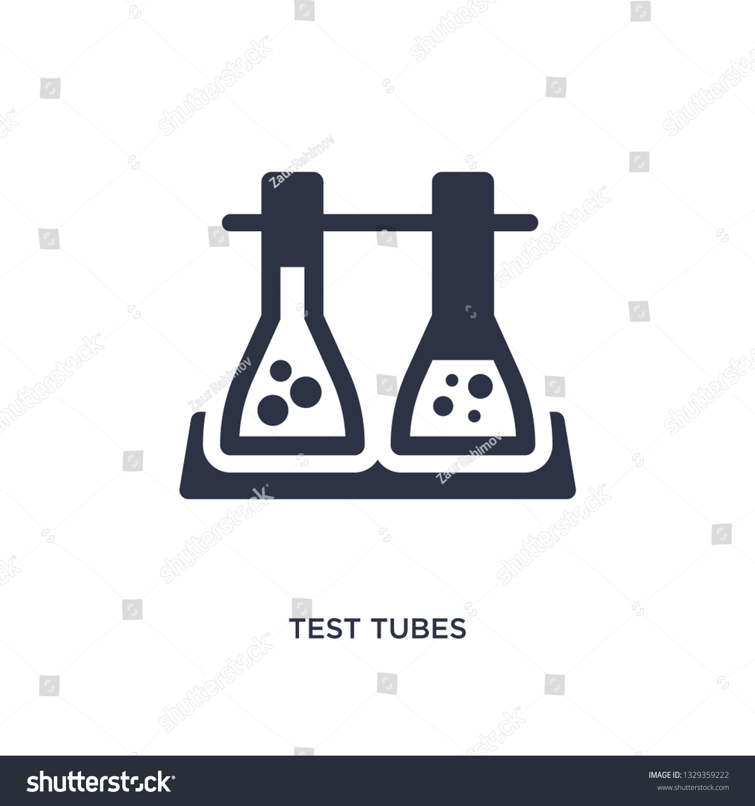 Test Tubes Icon Simple Element Illustration Stock Vector (Royalty Free ...