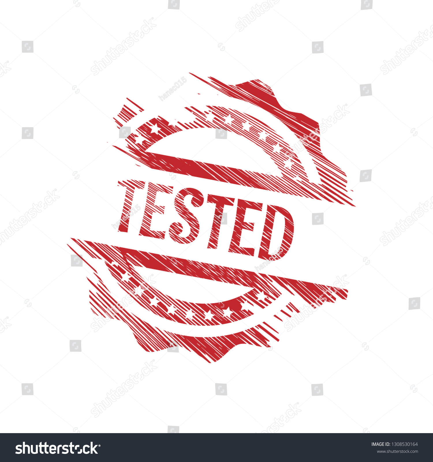 Tested Rubber Stamp Stock Vector (Royalty Free) 1308530164 | Shutterstock
