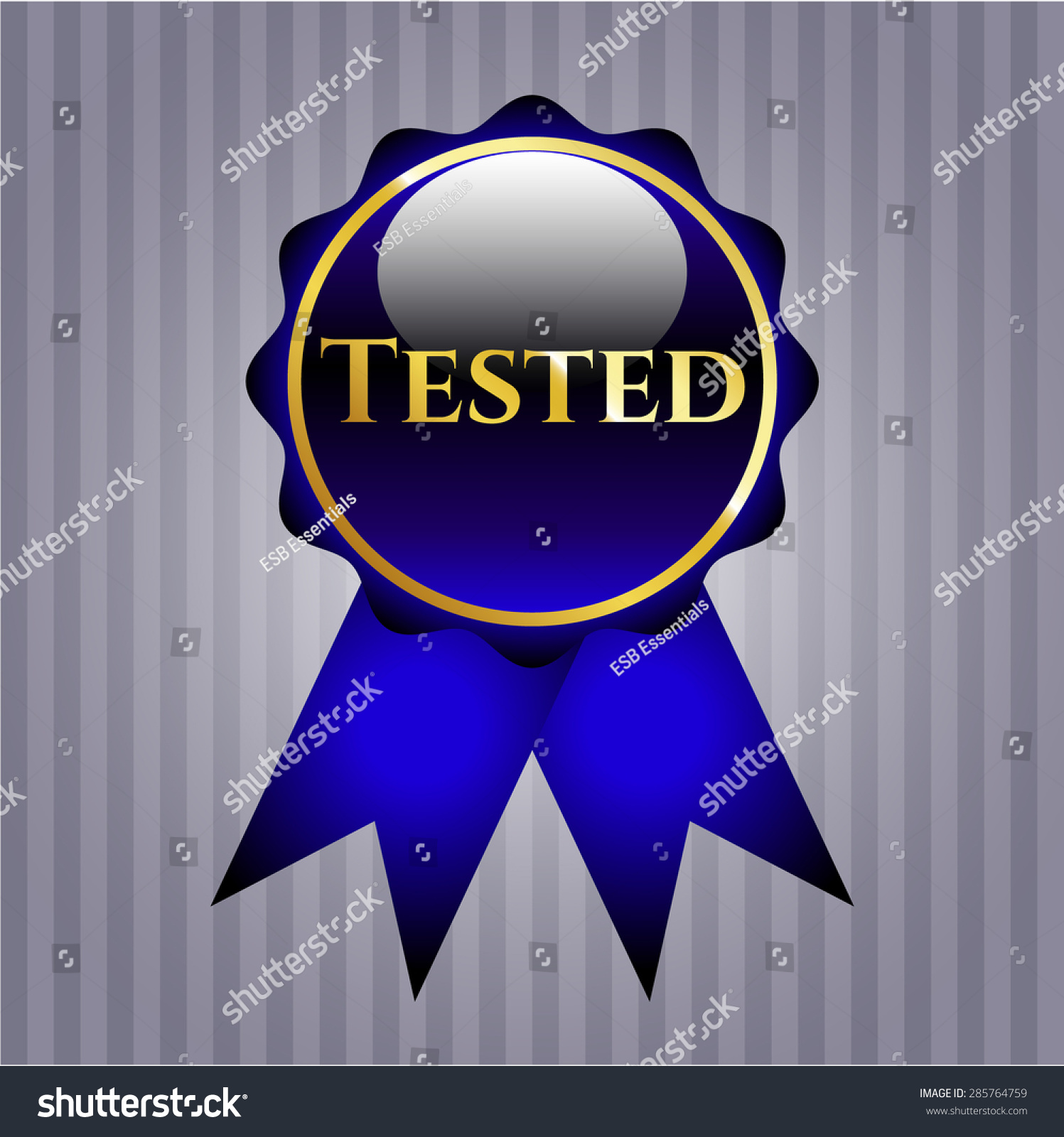 Tested Shiny Ribbon Stock Vector (Royalty Free) 285764759 | Shutterstock