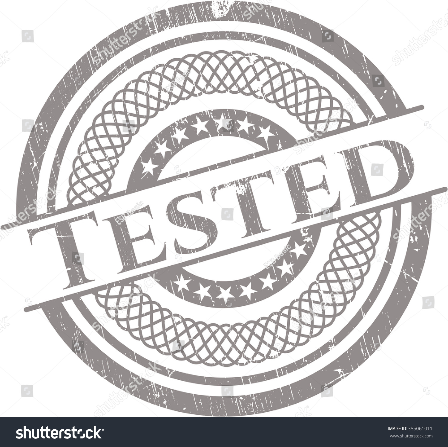 Tested Rubber Seal Texture Stock Vector (Royalty Free) 385061011