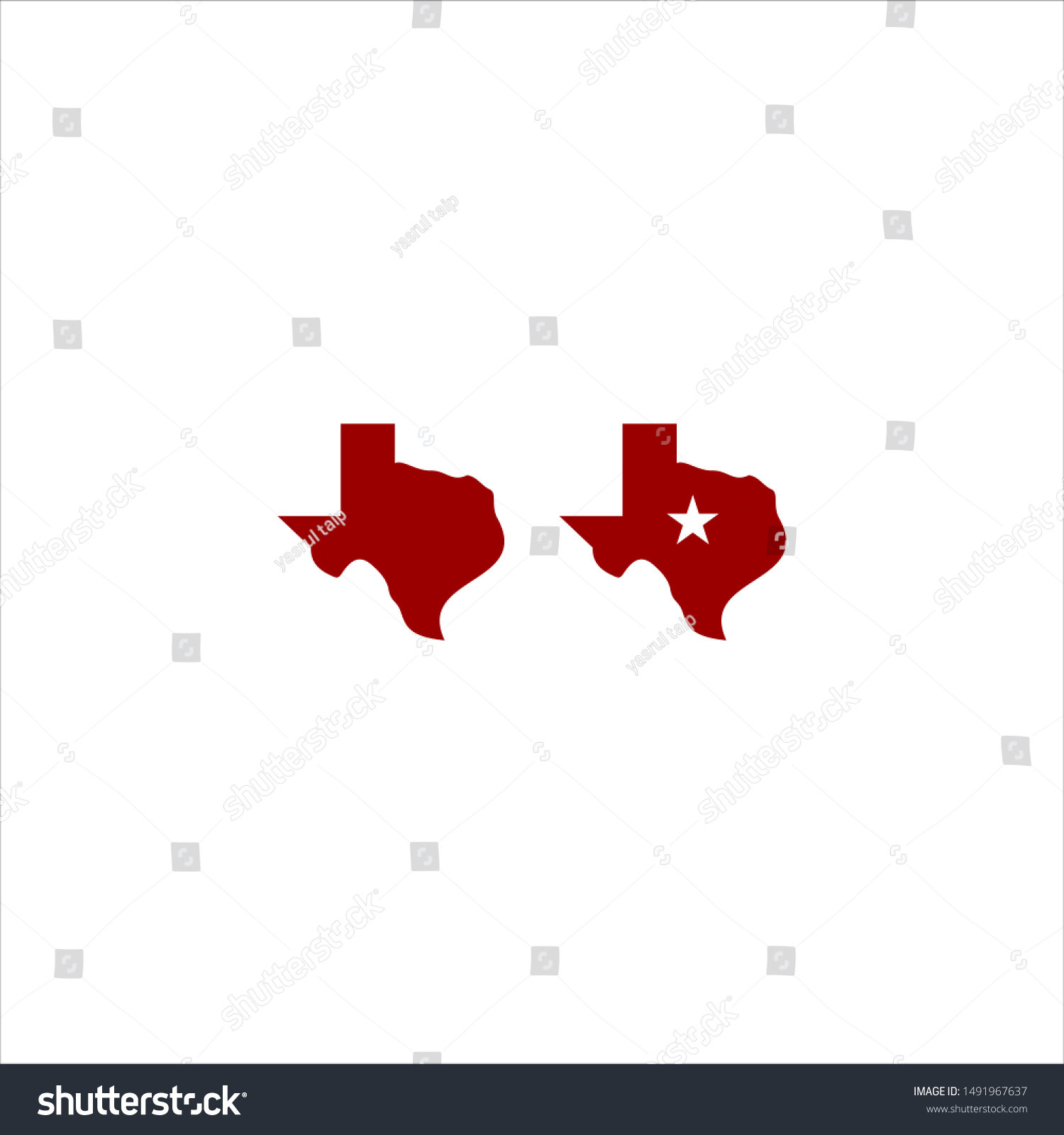 Texas Abstract Concept Design Logos Stock Vector (Royalty Free) 1491967637