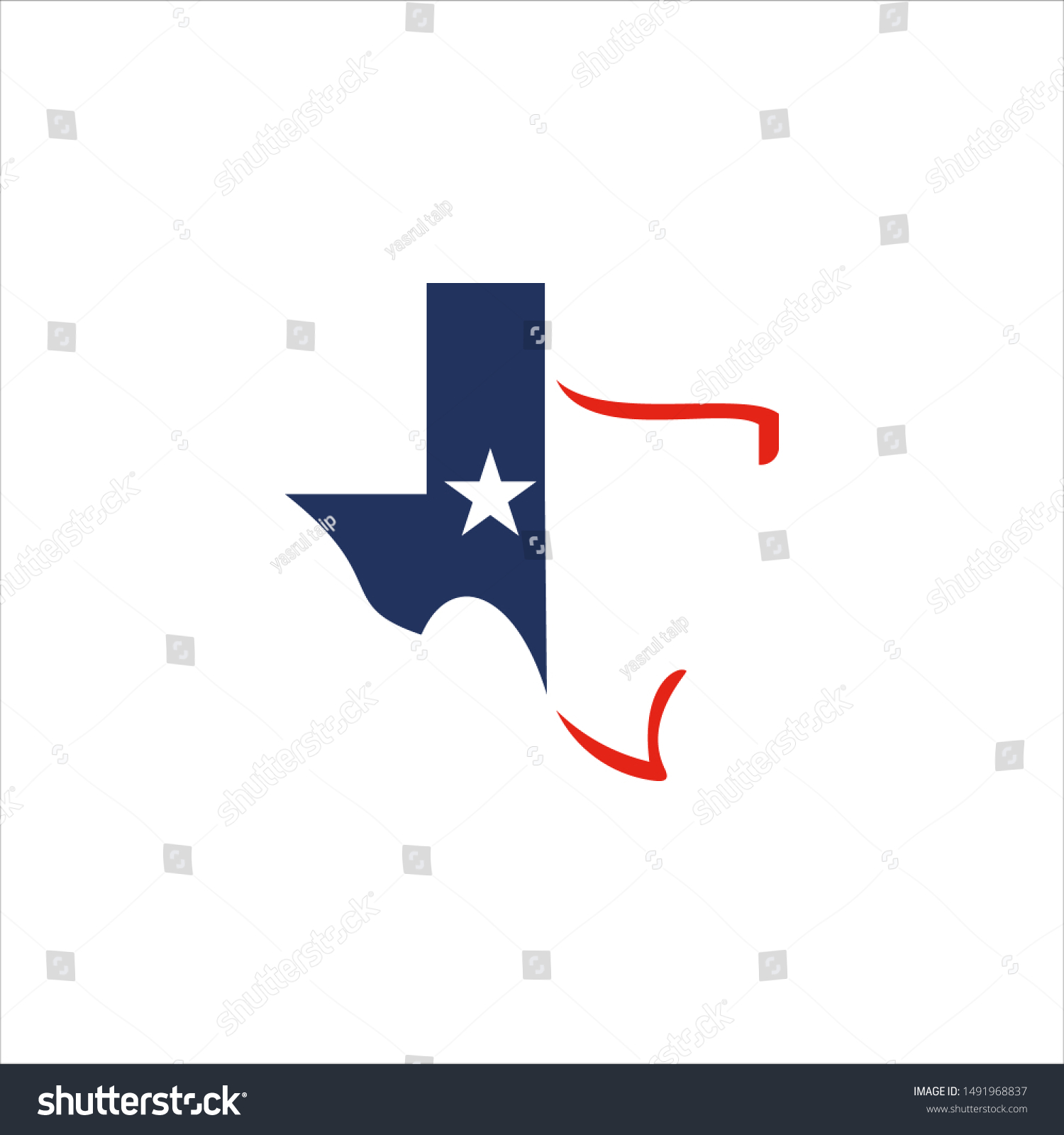 Texas Abstract Concept Design Logos: vector de stock (libre de regalías ...