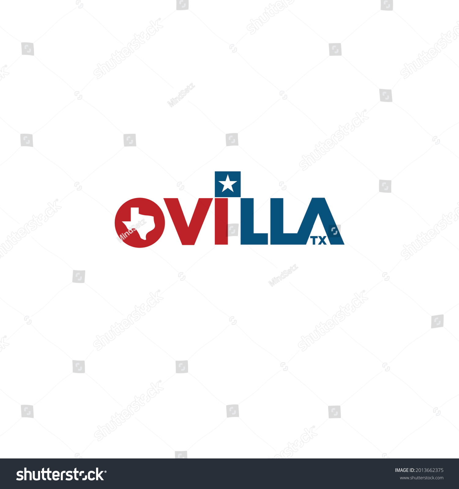 Texas City Logo Design Vector Illustration Stock Vector (Royalty Free ...