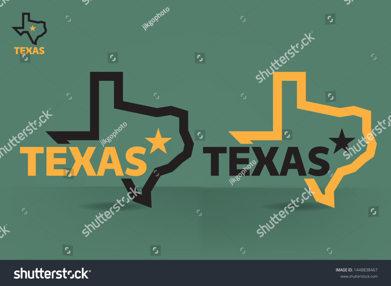 Texas Logo Design Concept Map Outline: เวกเตอร์สต็อก (ปลอดค่าลิขสิทธิ์ ...