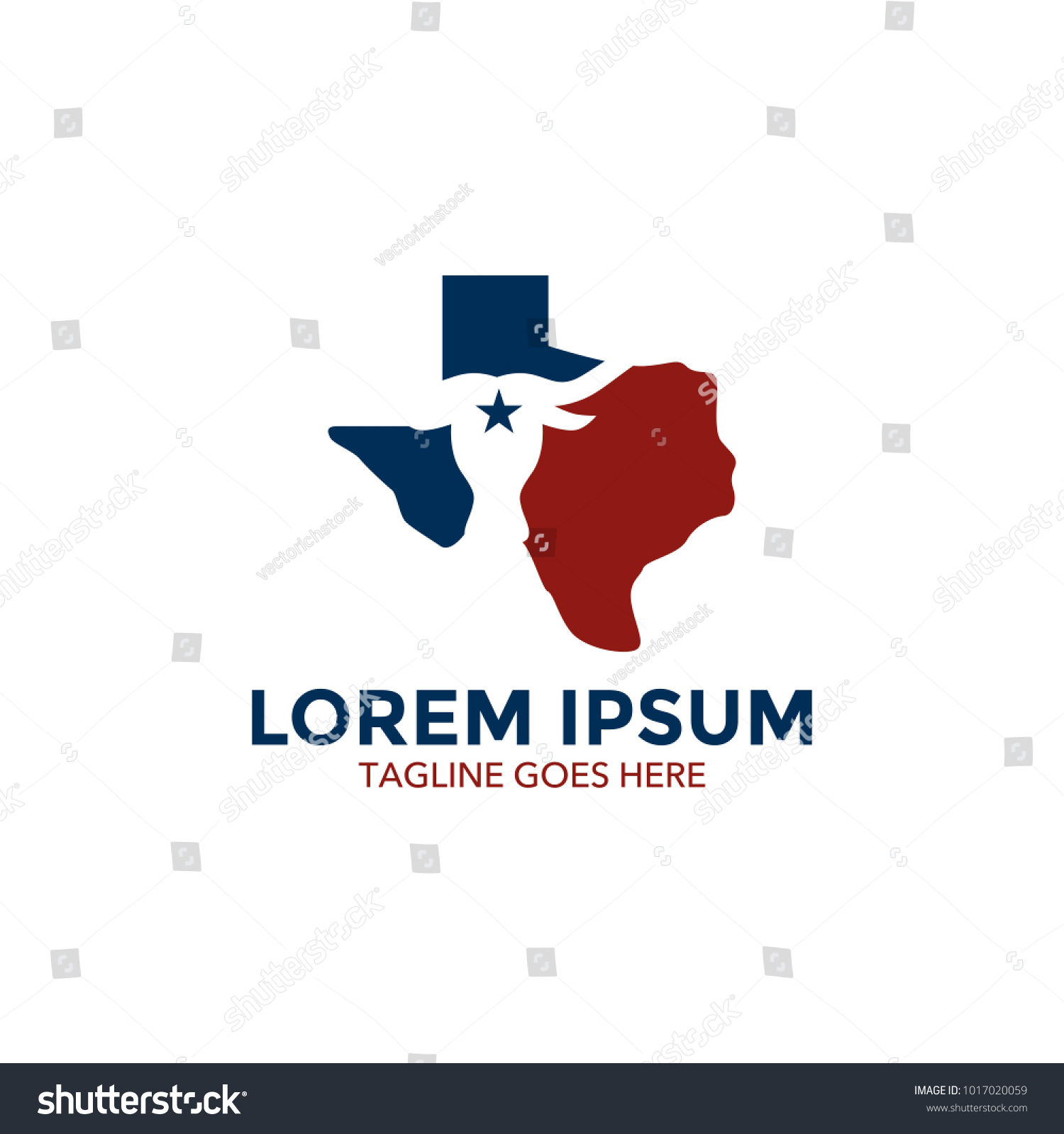 Texas Logo Icon Vector Illustration Stock Vector (Royalty Free) 1017020059