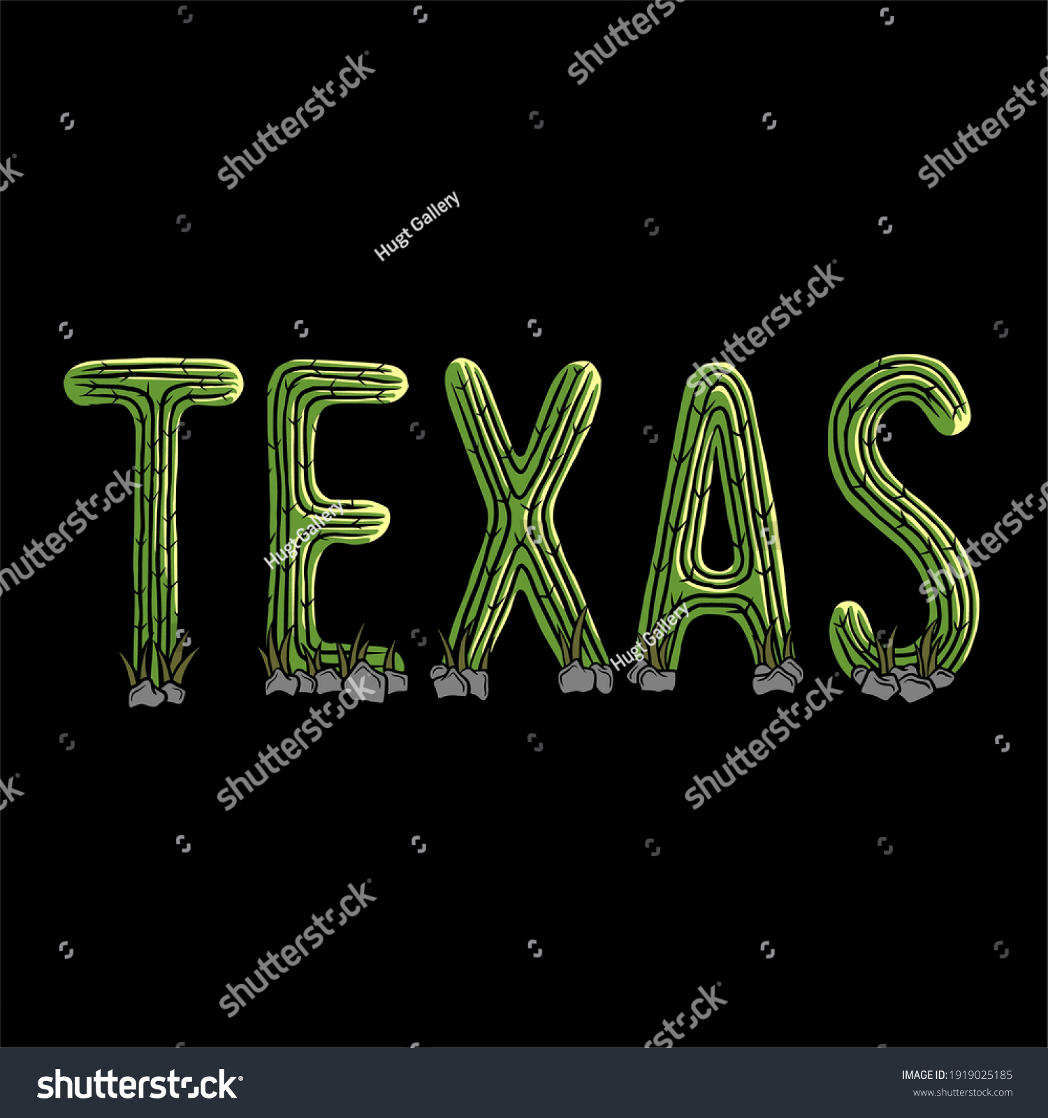 Texas Typography Design Lettering Vector Stock Vector (Royalty Free ...