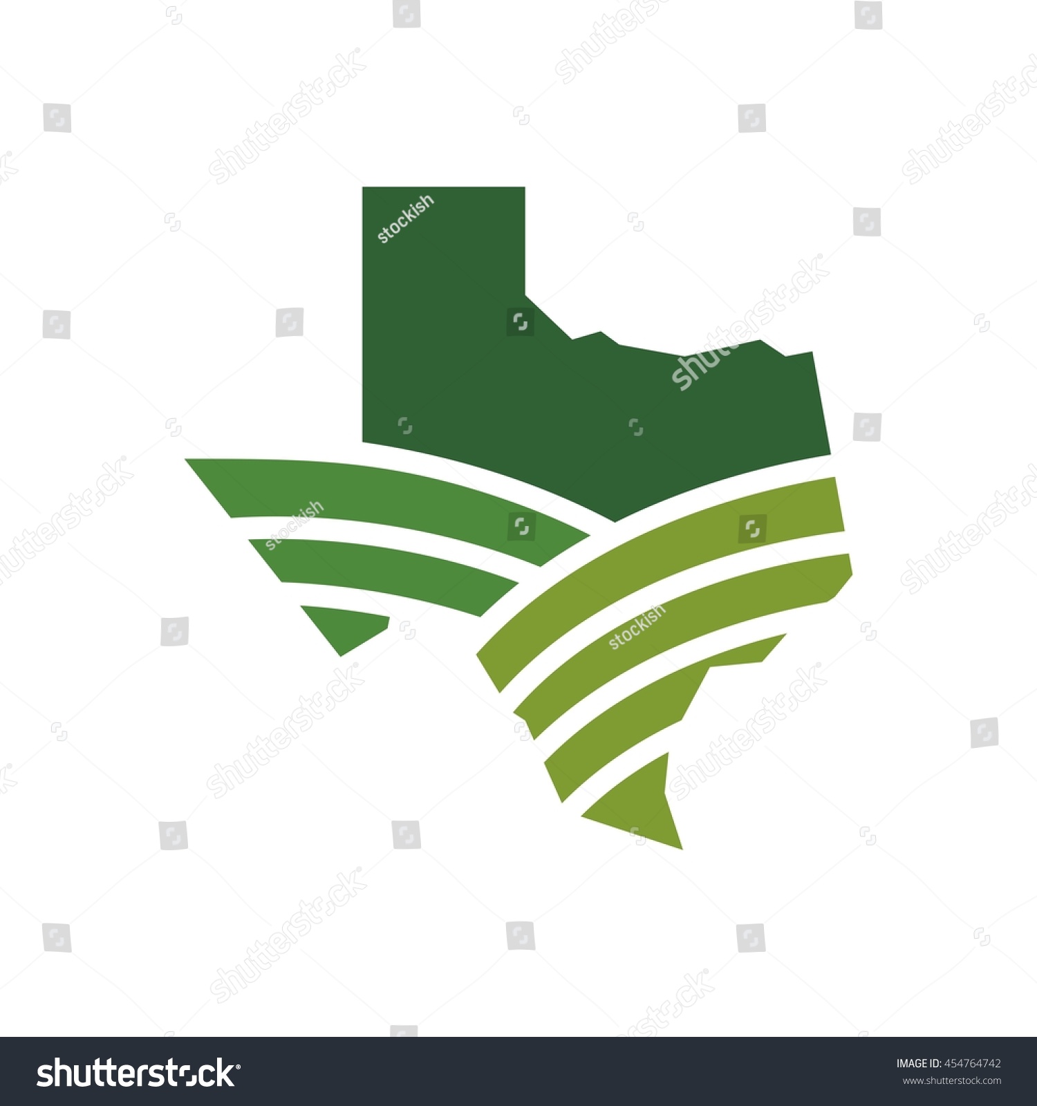 Texas Vector Ecology Logo Stock Vector (Royalty Free) 454764742