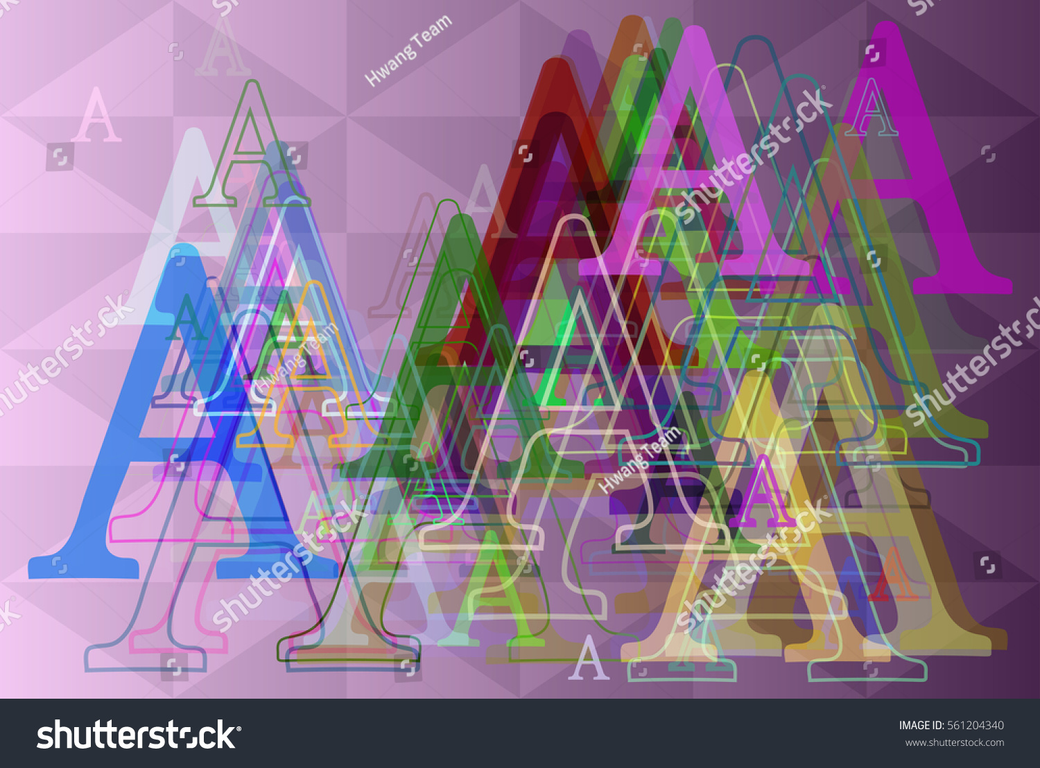 Text Alphabet Art Vector Stock Vector (Royalty Free) 561204340
