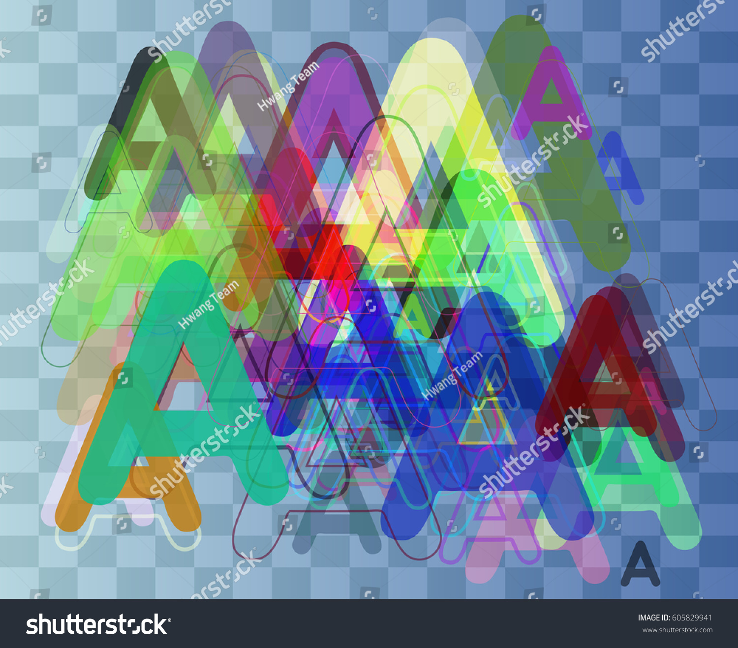 Text Alphabet Art Vector Stock Vector (Royalty Free) 605829941