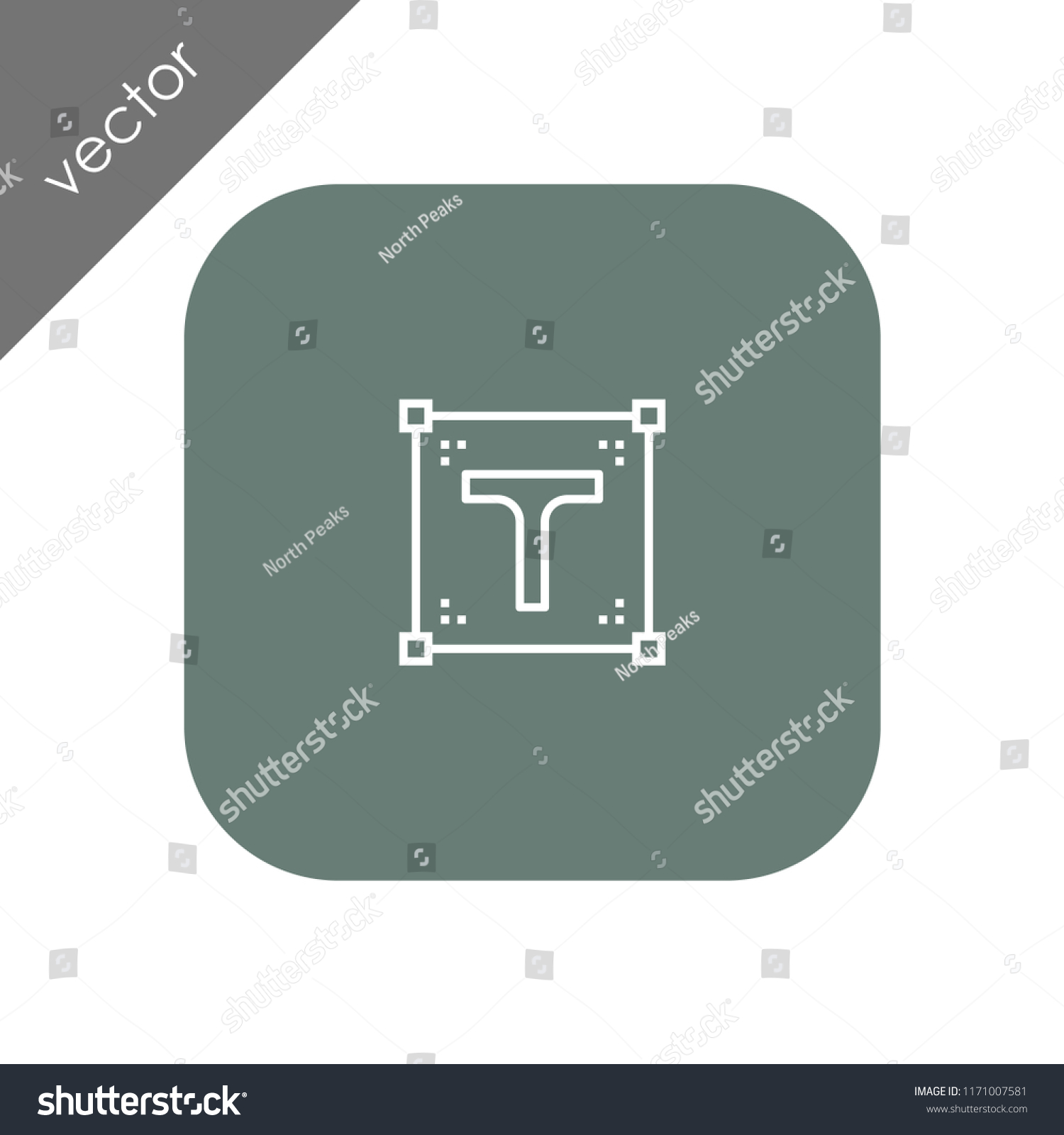 Text Area Icon Illustration Stock Vector (Royalty Free) 1171007581
