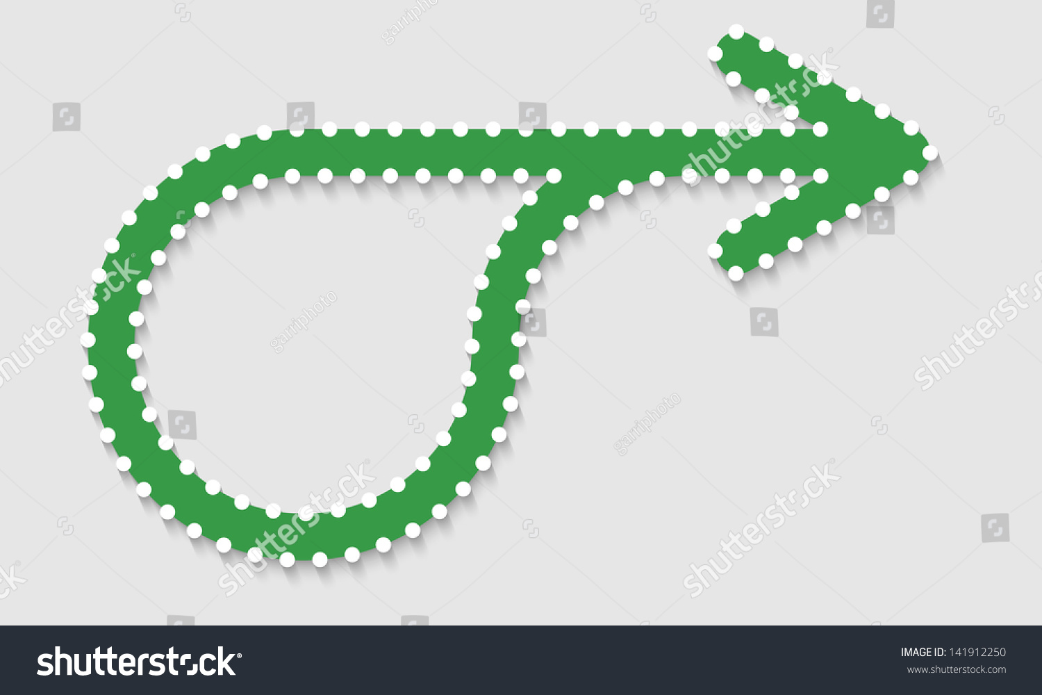 Text Box Arrow Stock Vector (Royalty Free) 141912250