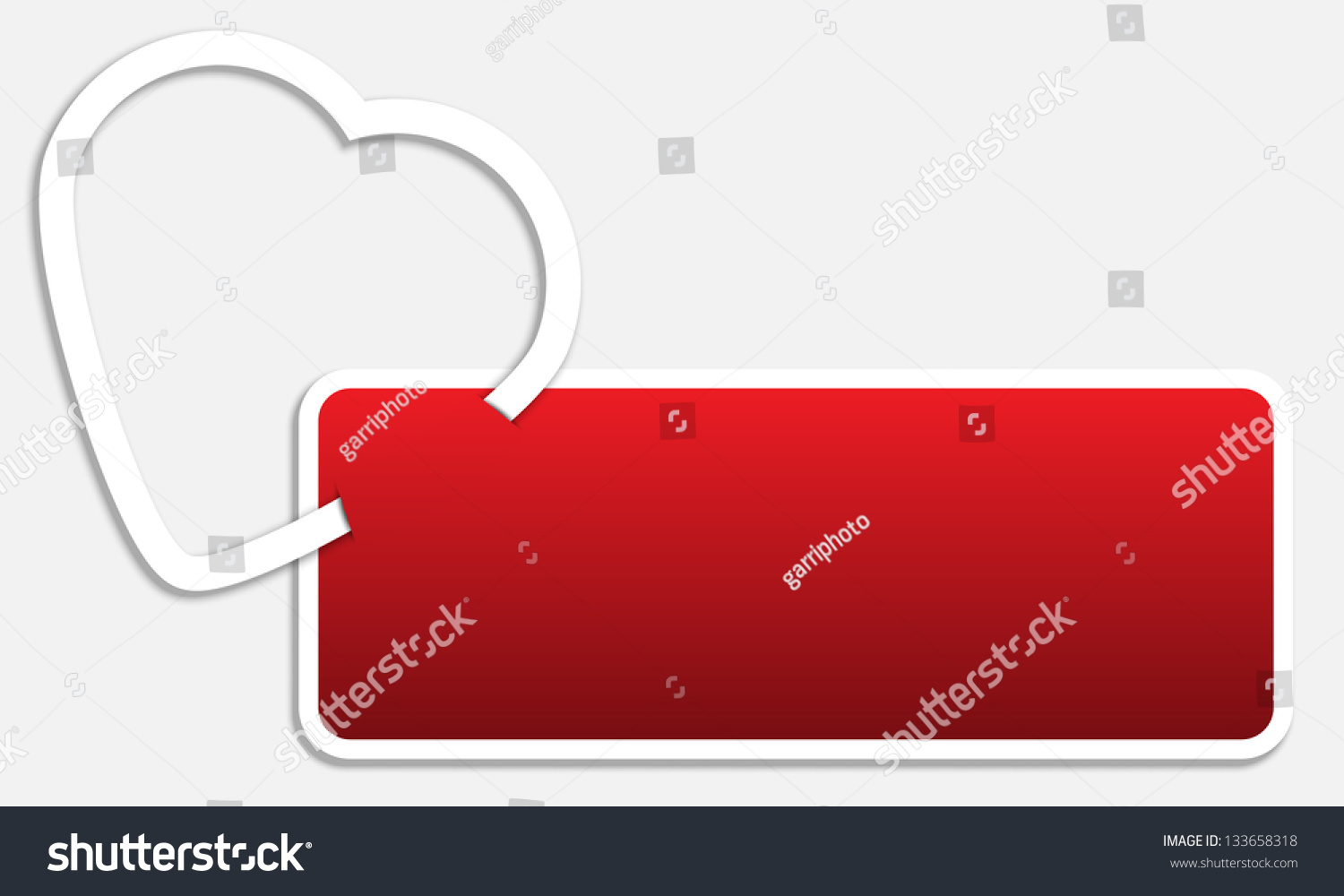 Text Box Heart Stock Vector (Royalty Free) 133658318 | Shutterstock