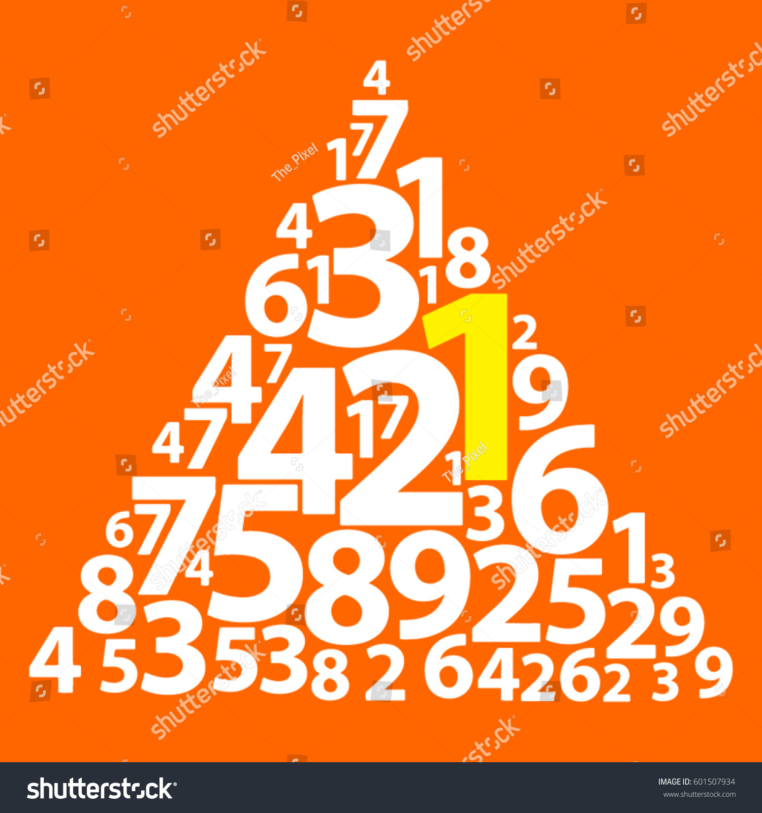 Text Cloud Numbers Word Cloud Typography Stock Vector (Royalty Free ...