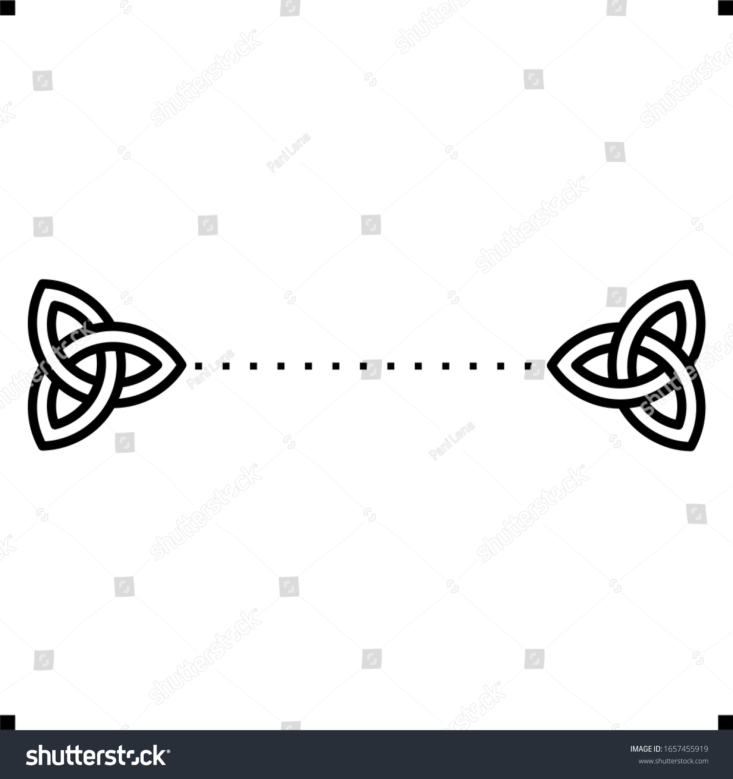 Text Divider Line Art Icon Stock Vector (Royalty Free) 1657455919 ...