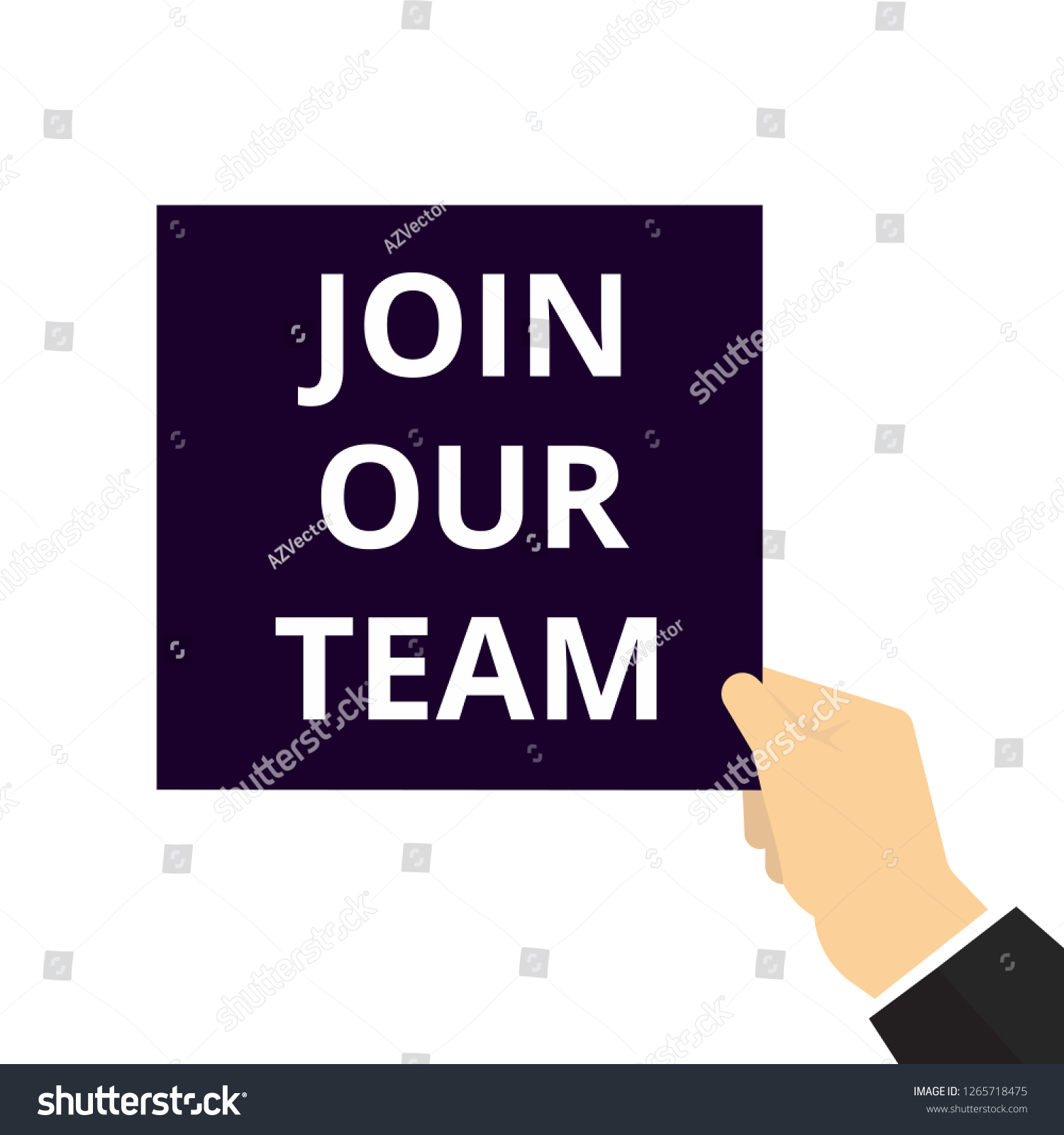 Vektor Stok Text Join Our Team Vector Illustration (Tanpa Royalti ...