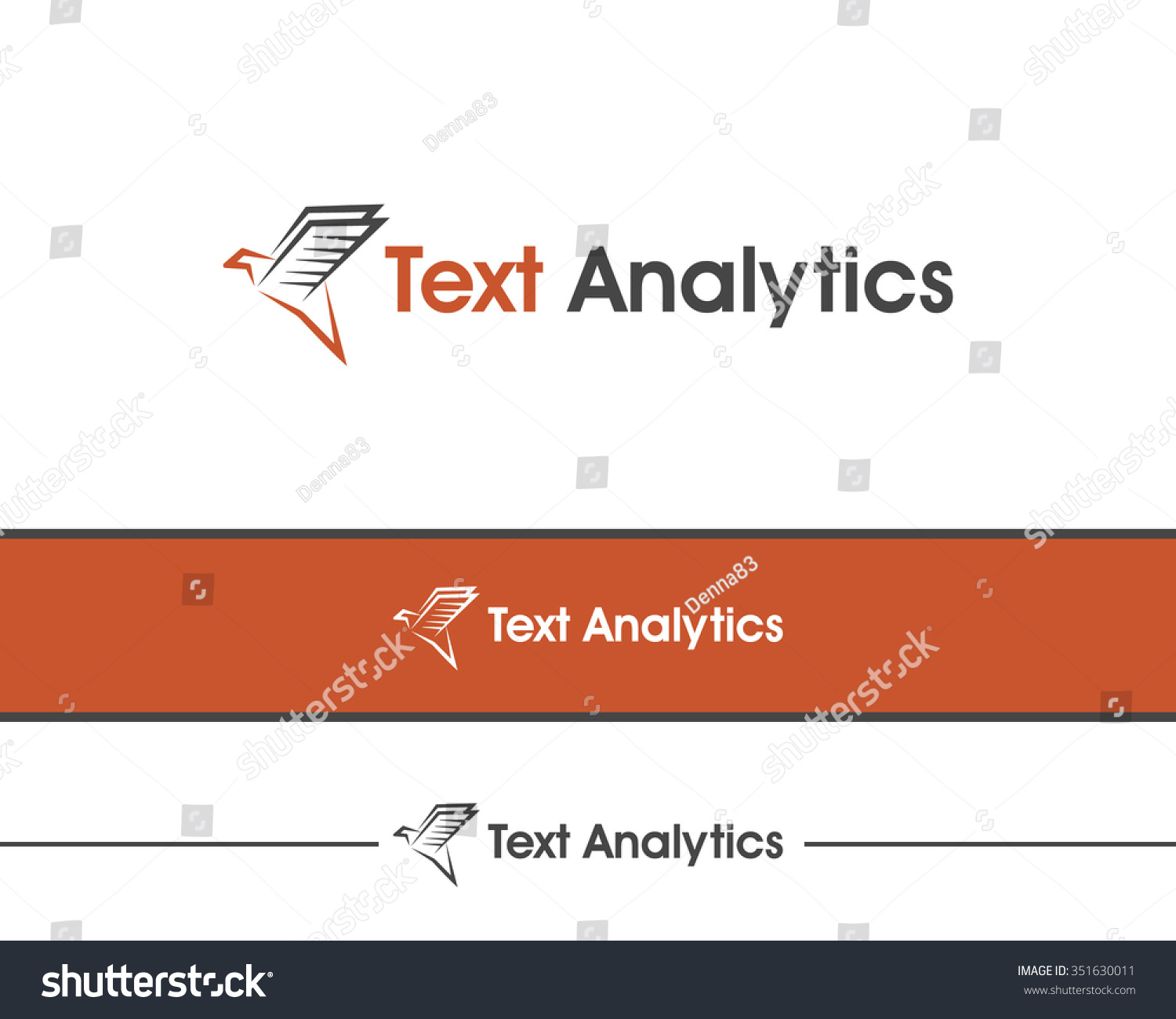 Text Linguistic Analytic Logo Design Stock Vector (Royalty Free) 351630011