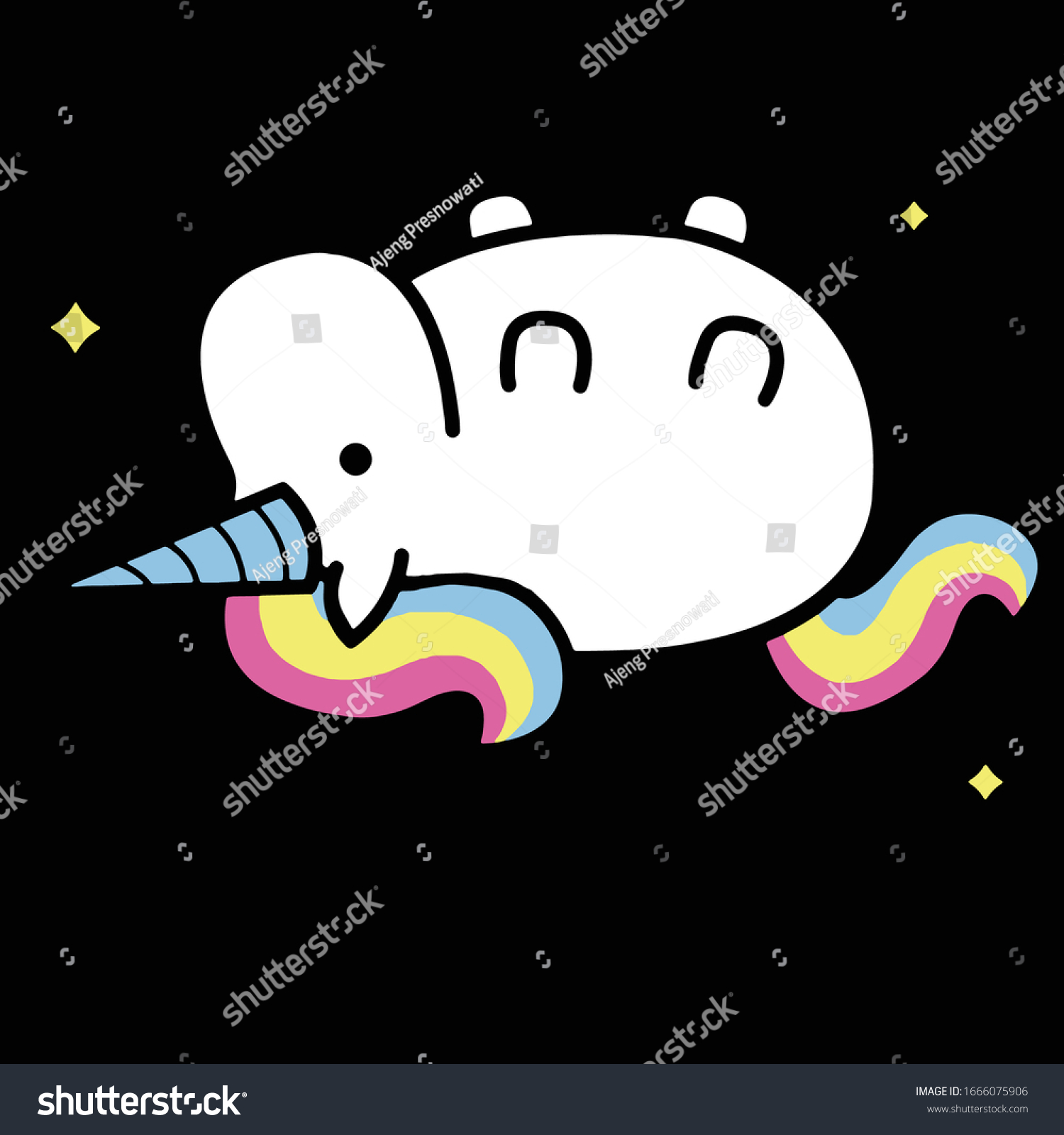 Text Logo Typography Cute Clipart Stock Vector (Royalty Free) 1666075906