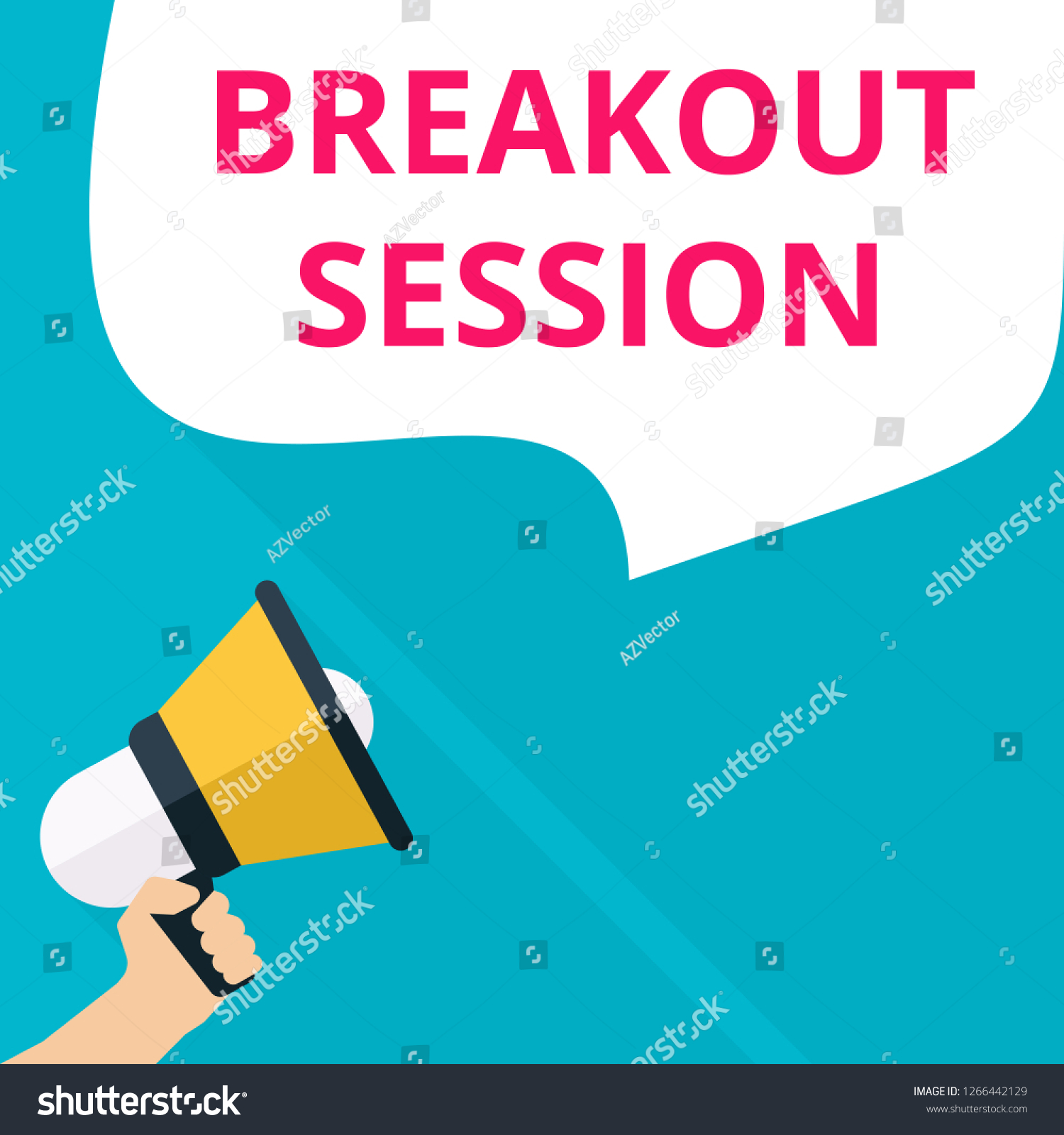 Text Writing Breakout Session Vector Illustration Stock Vector (Royalty ...