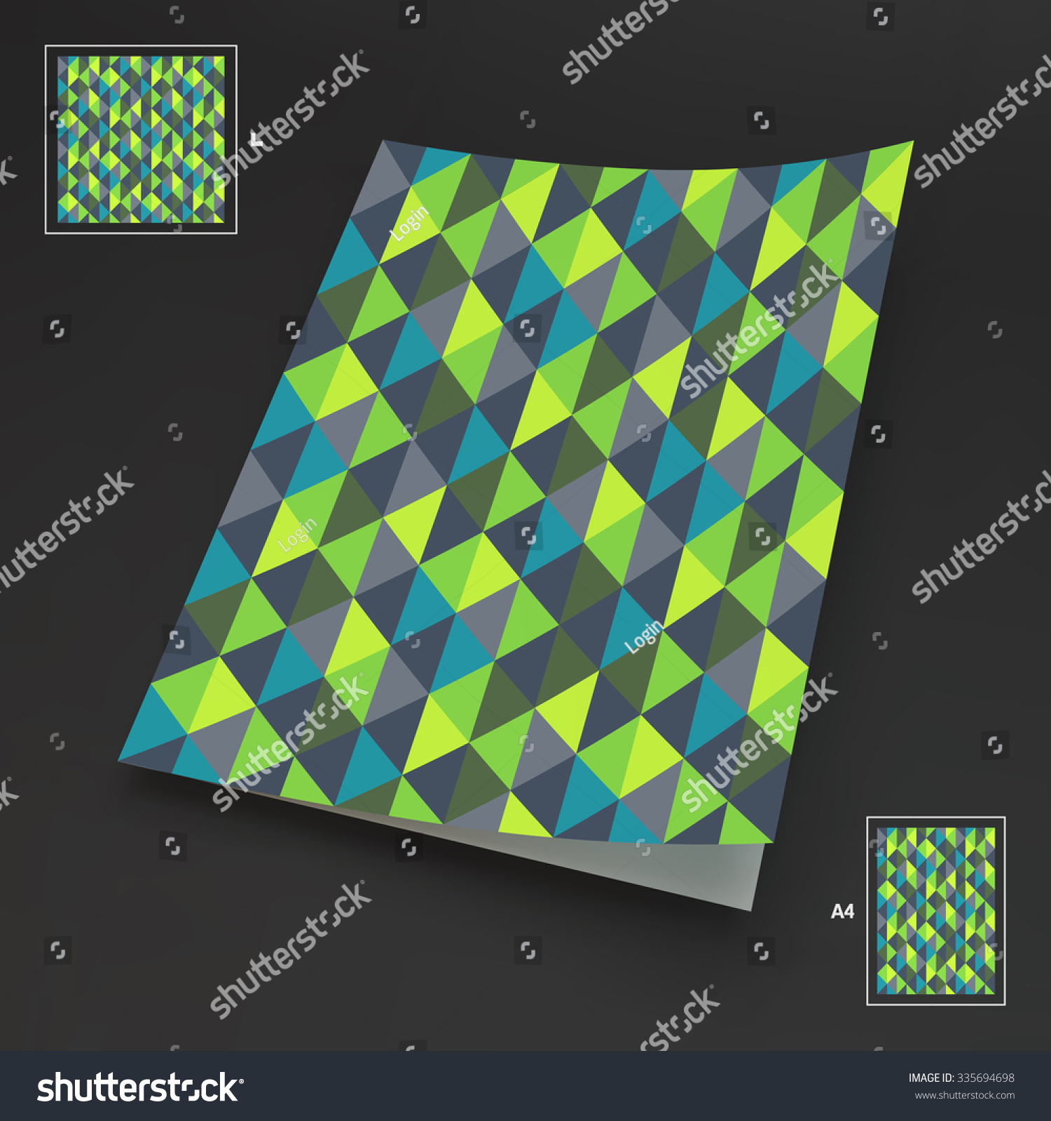 Textbook Booklet Notebook Mockup Vector Illustration Stock Vector ...