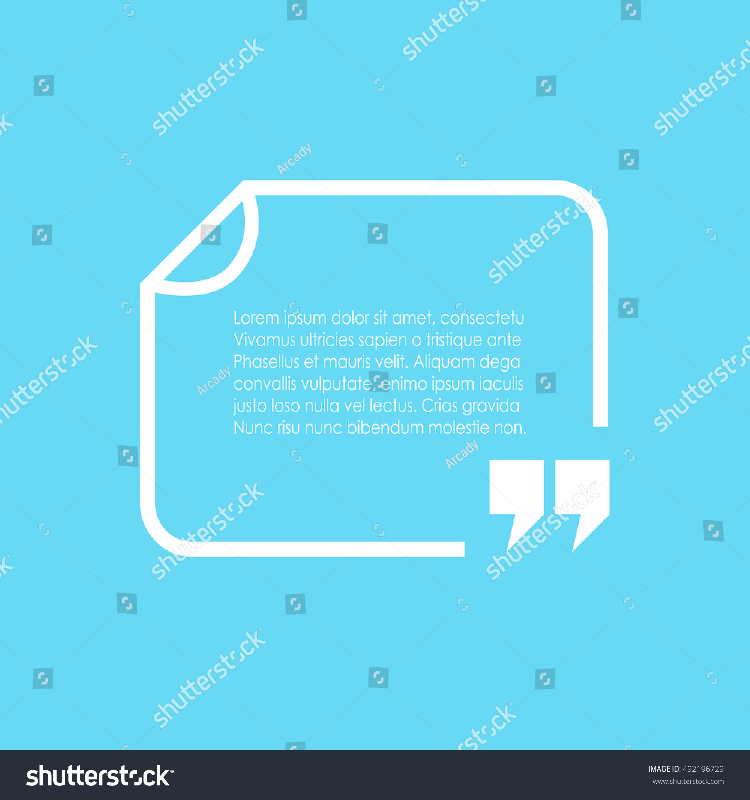 Textbox White Frame Vector Illustration Isolated Stock Vector (Royalty ...