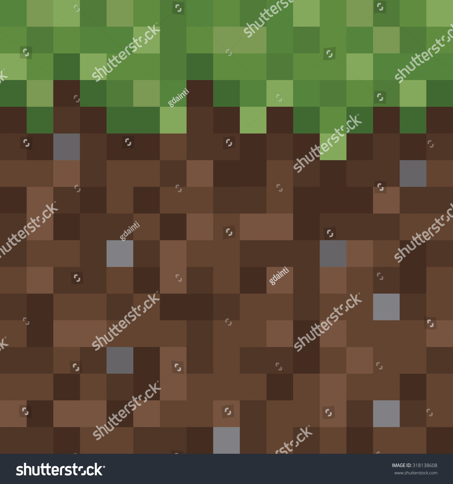 Vektor Stok Texture Platformers Pixel Art Vector Ground (Tanpa Royalti ...