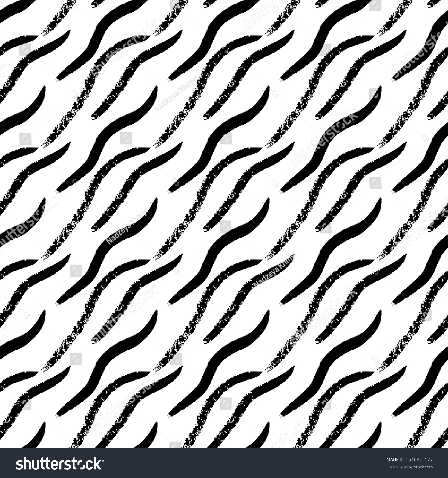 Texture Long Brush Stroke Diagonal Wavy Stock Vector (Royalty Free ...