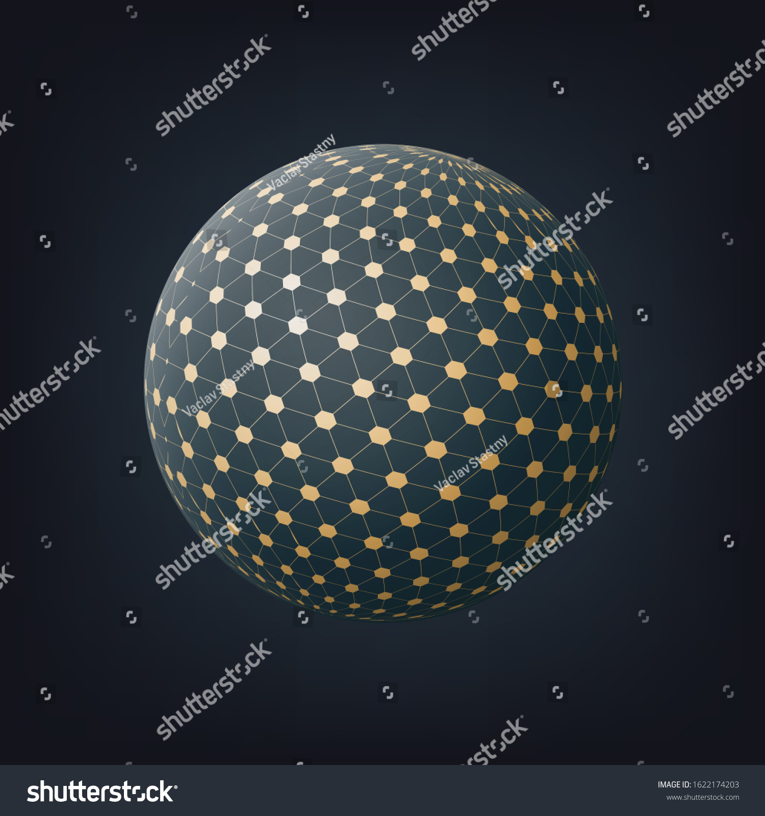 Textured 3d Sphere Space Stock Vector (Royalty Free) 1622174203 ...