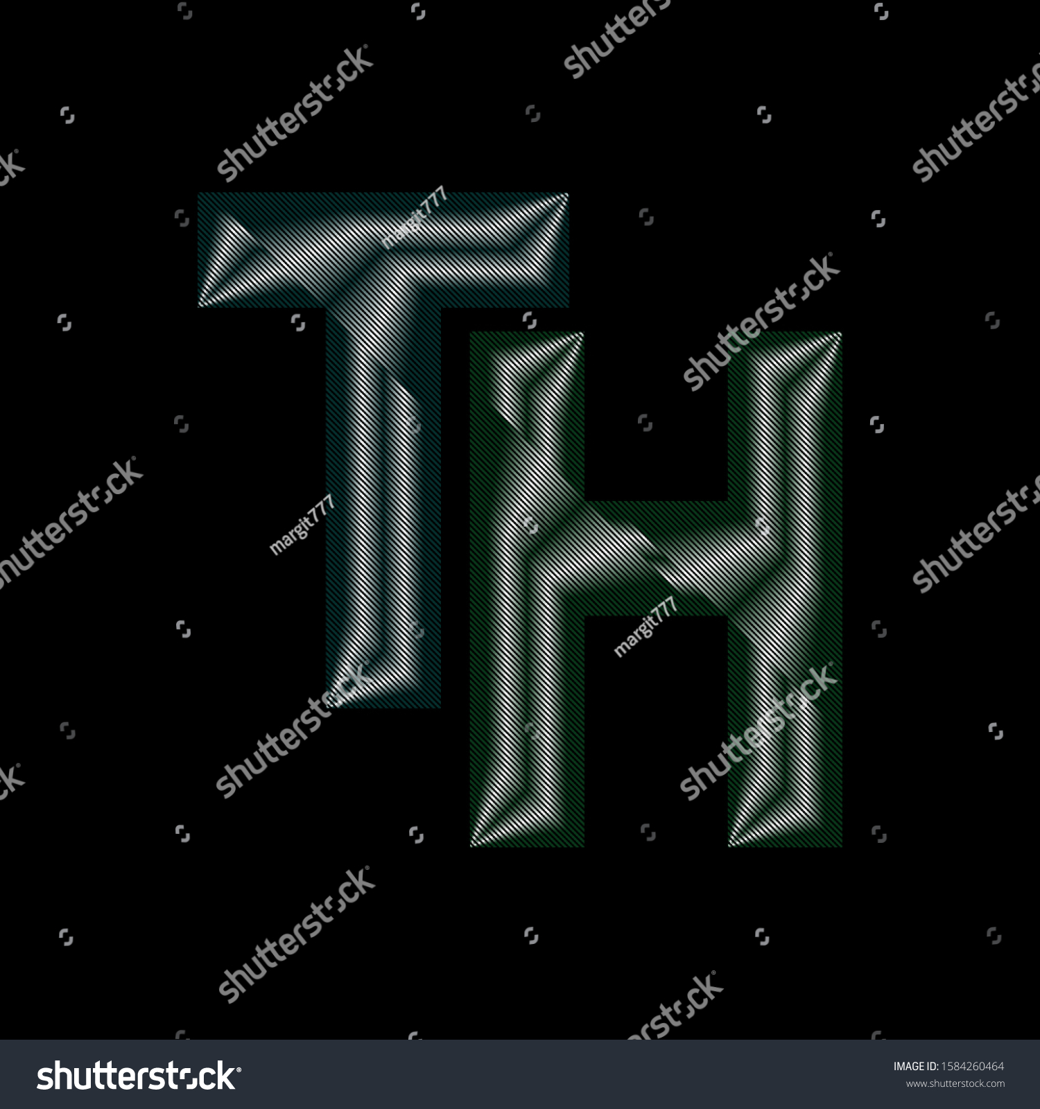 Th Initial Logo Design Isolated On Stock Vector (Royalty Free ...
