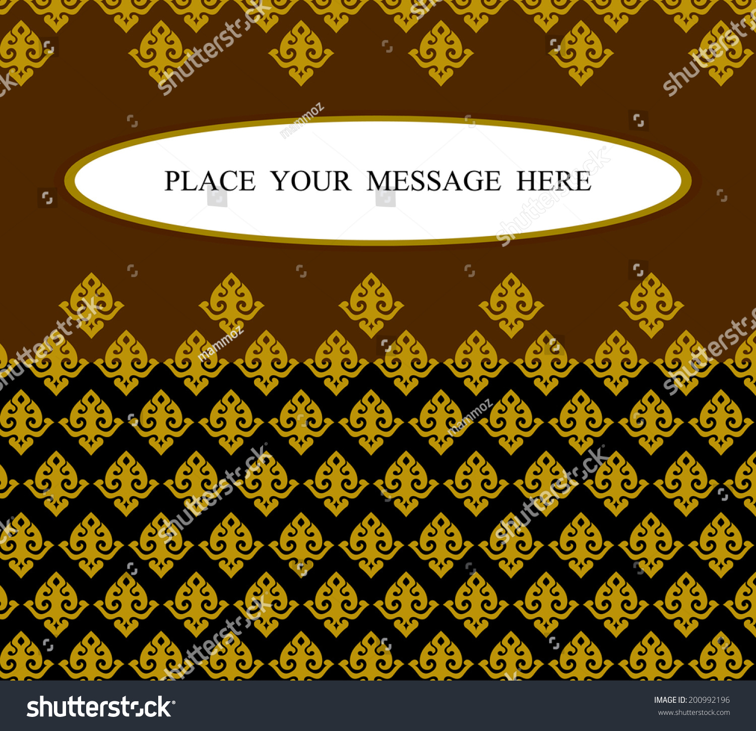 Thai Art Background Vector Stock Vector (Royalty Free) 200992196 ...