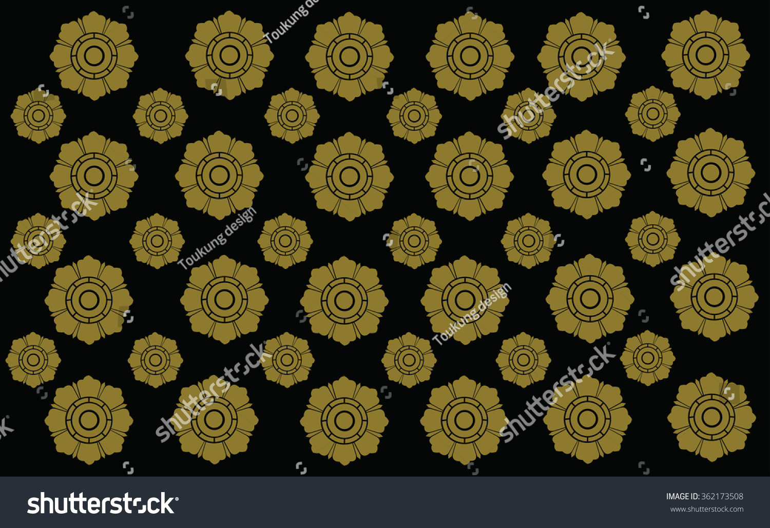 Thai Art Background Vector Stock Vector (Royalty Free) 362173508 ...