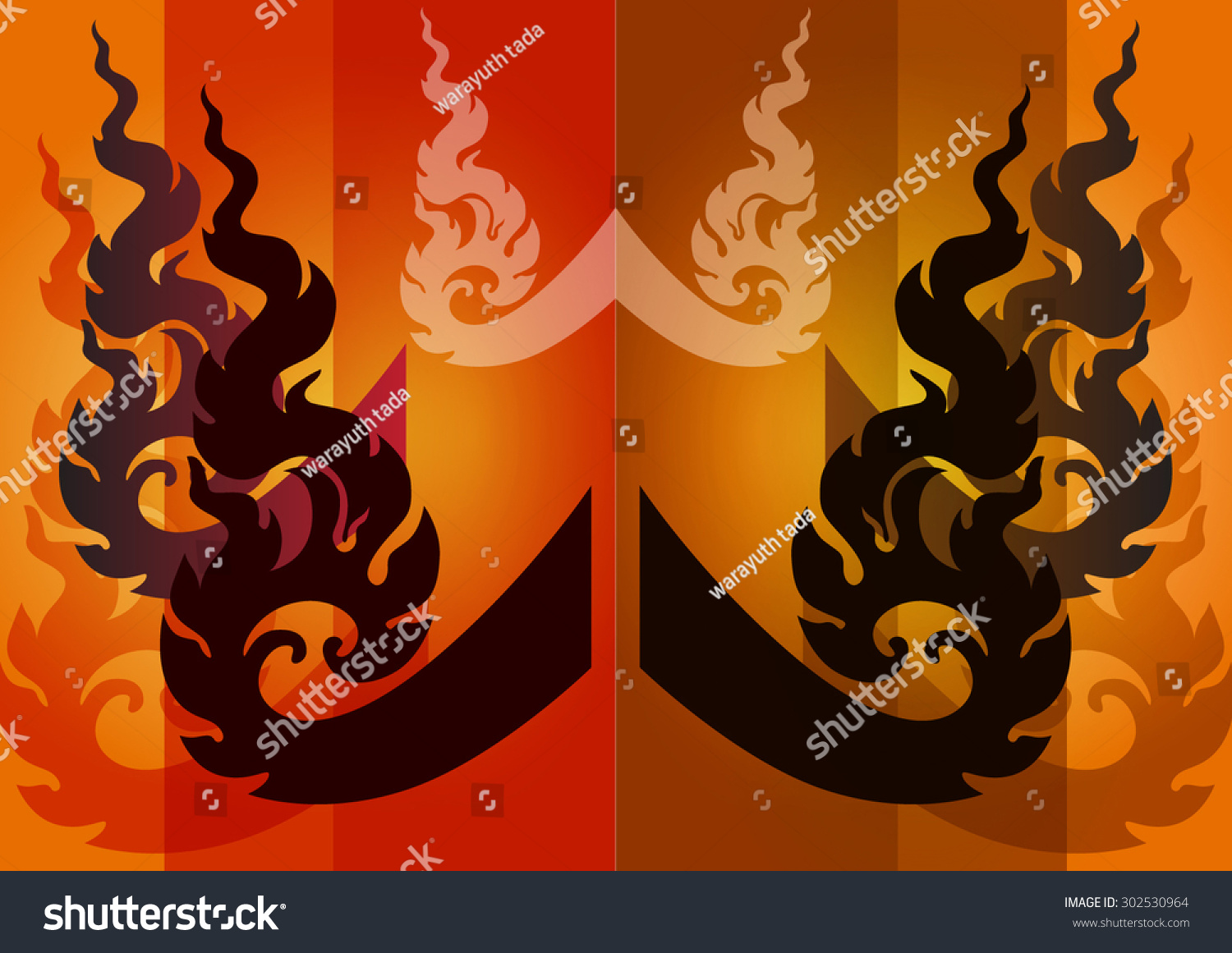 Thai Art Background 库存矢量图（免版税）302530964 | Shutterstock